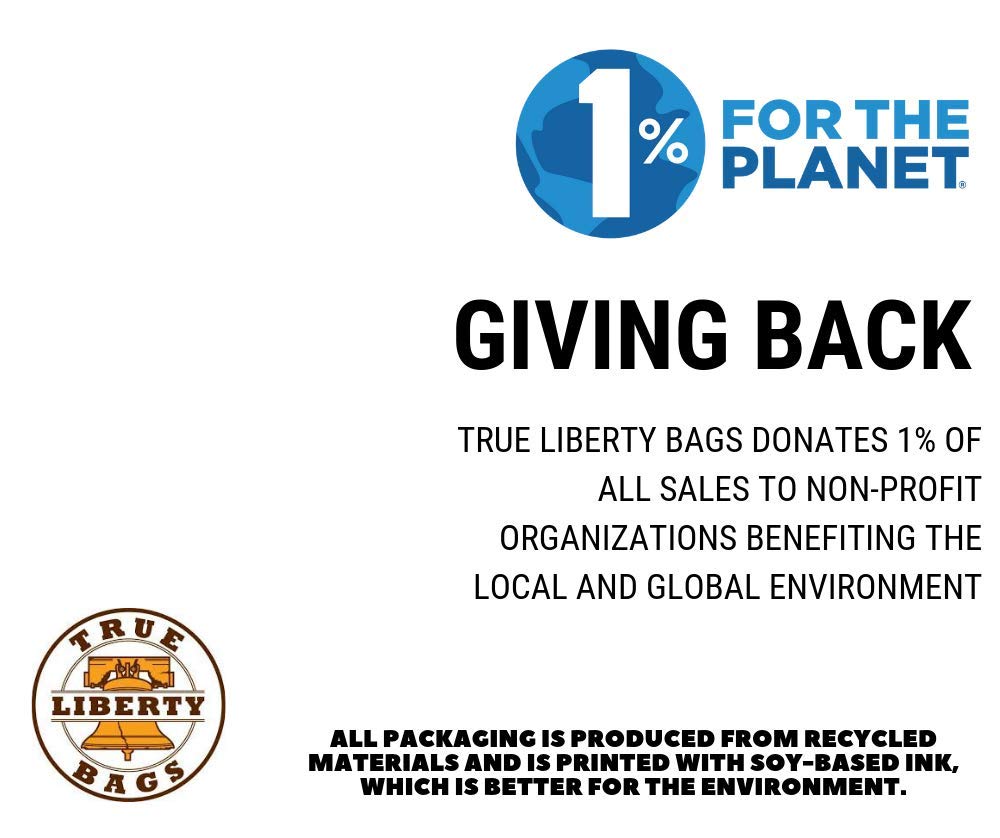 True Liberty All Purpose Plastic Bags for Trash, Yard Waste, Food Storage, Baking, Brining or Roasting, 3 Gallon, 25 Pack