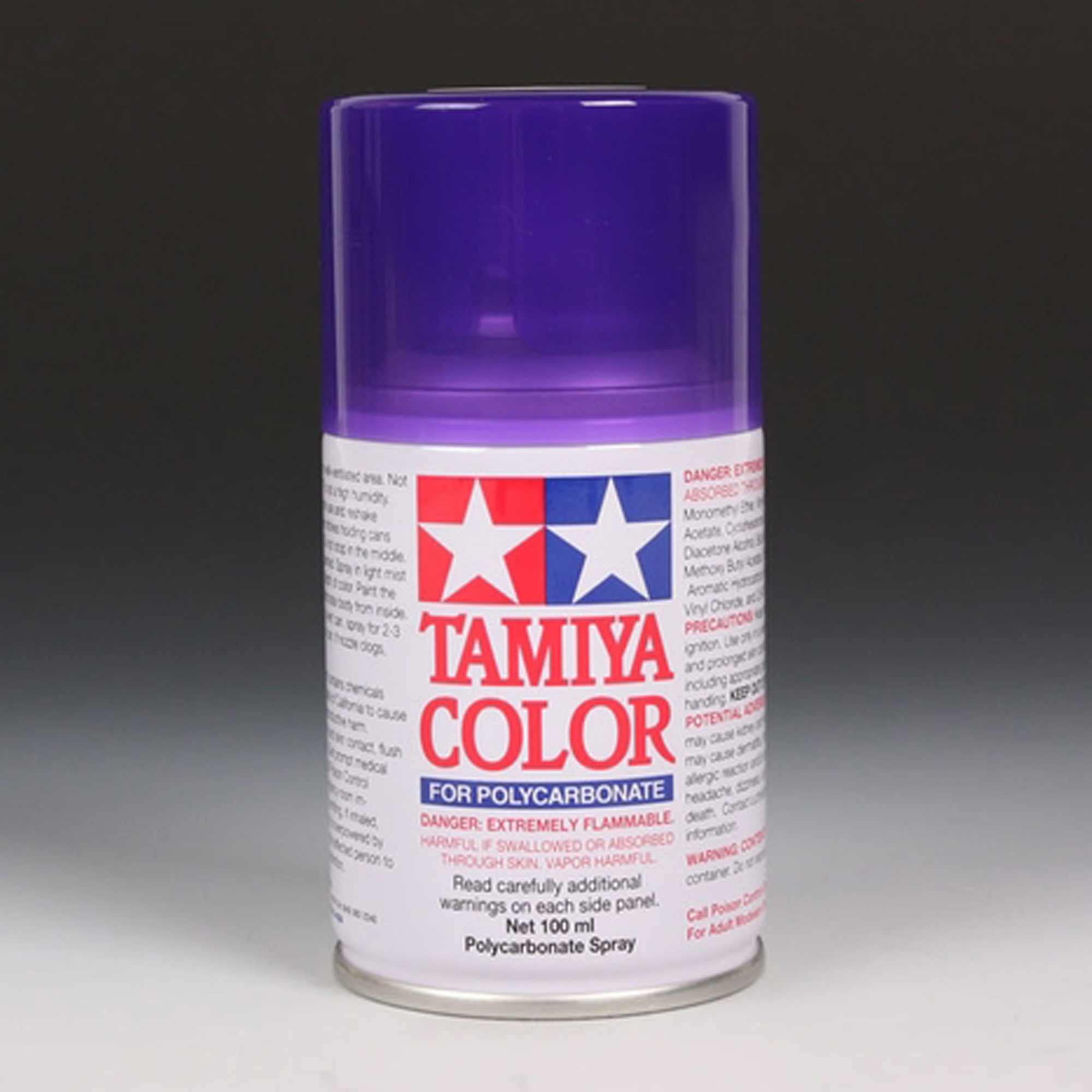 Tamiya 86045 PS-45 Translucent Purple Spray Paint, 100ml Spray Can