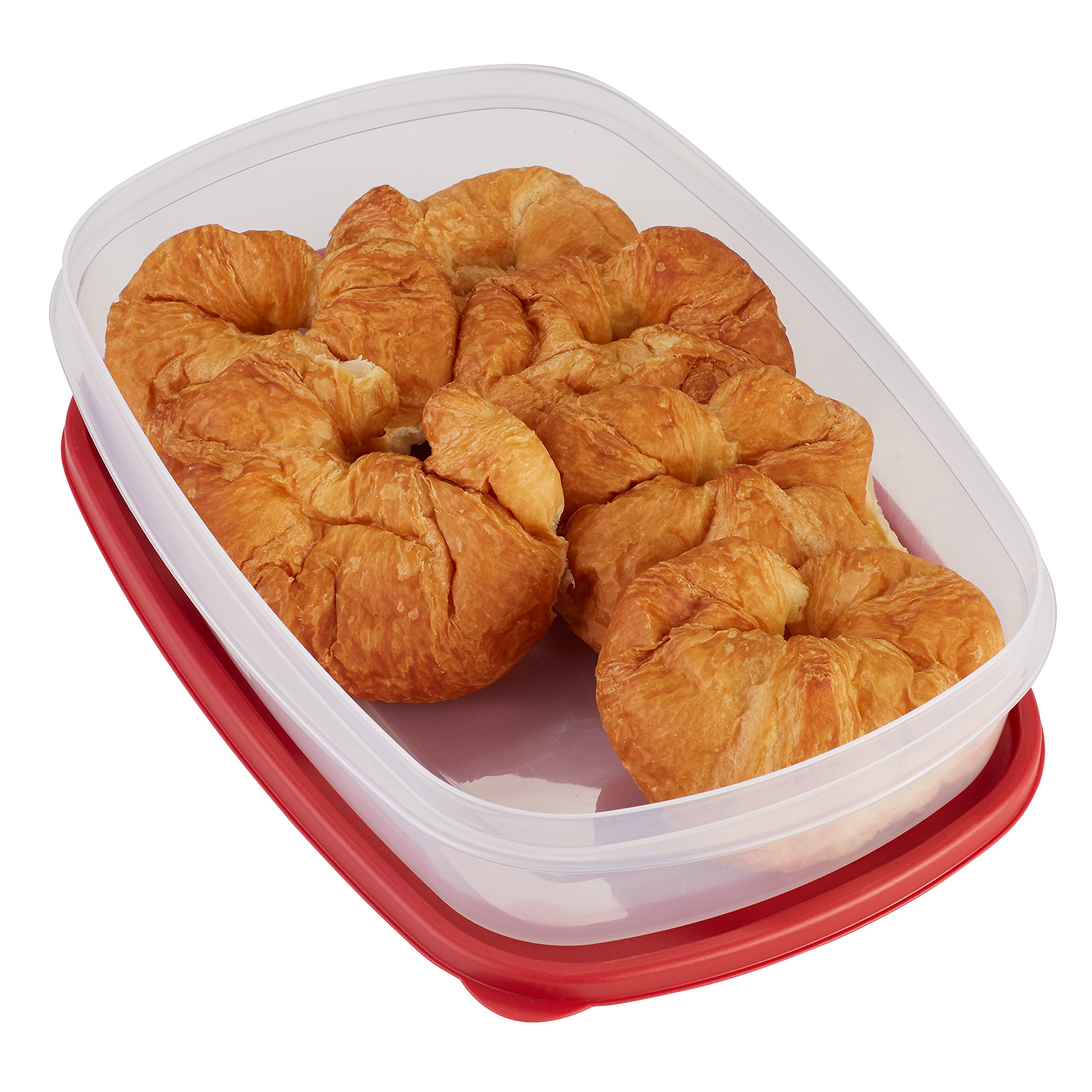Rubbermaid Easy Find Lids Food Storage Container, 1.5 Gallon, Racer Red