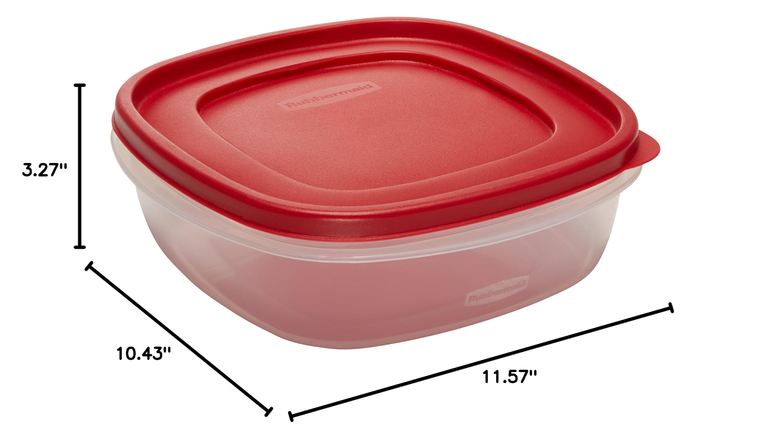 Rubbermaid Easy Find Lids Food Storage Container, 9 Cup, Racer Red
