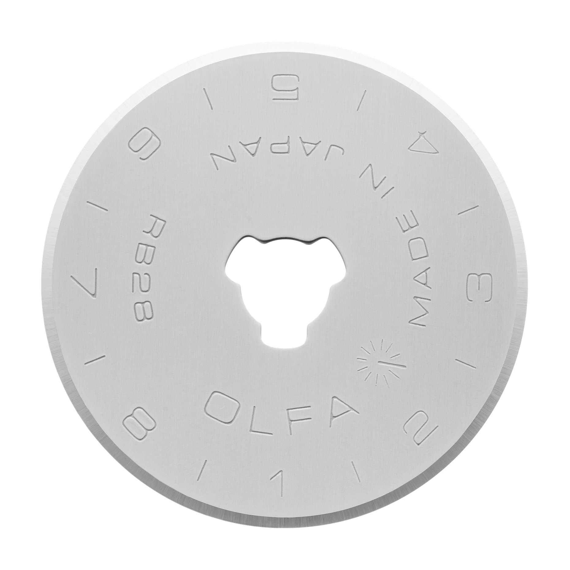 OLFA 28mm Rotary Cutter Replacement Blades, 5 Blades (RB28-5) - Tungsten Steel Circular Rotary Fabric Cutter Blade for Quilting, Sewing, Crafts, and Scrapbooking Fits Most 28mm Rotary Cutters