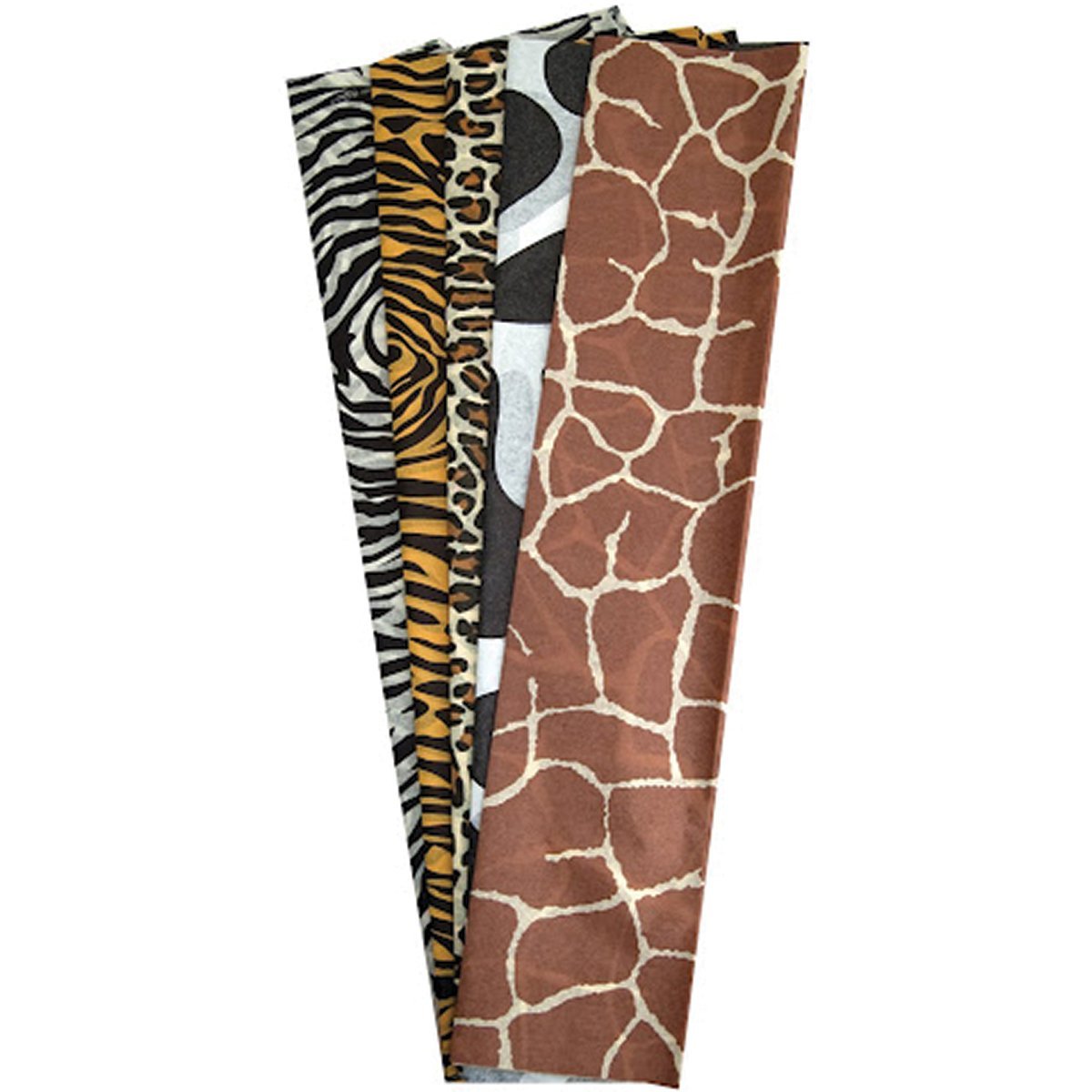 Hygloss Tissue Paper, 20-Inch by 30-Inch, 4 Each of 5 Animal Designs, 20-Pack, Assorted, Model: 88209