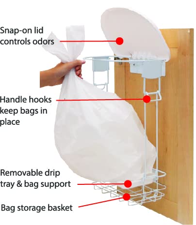 TrashRac 82215, 5 Gallon Trash Rack Frame System (13-1/4" W x 8"D x 18-1/2"H)