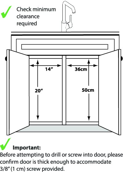 TrashRac 82215, 5 Gallon Trash Rack Frame System (13-1/4" W x 8"D x 18-1/2"H)