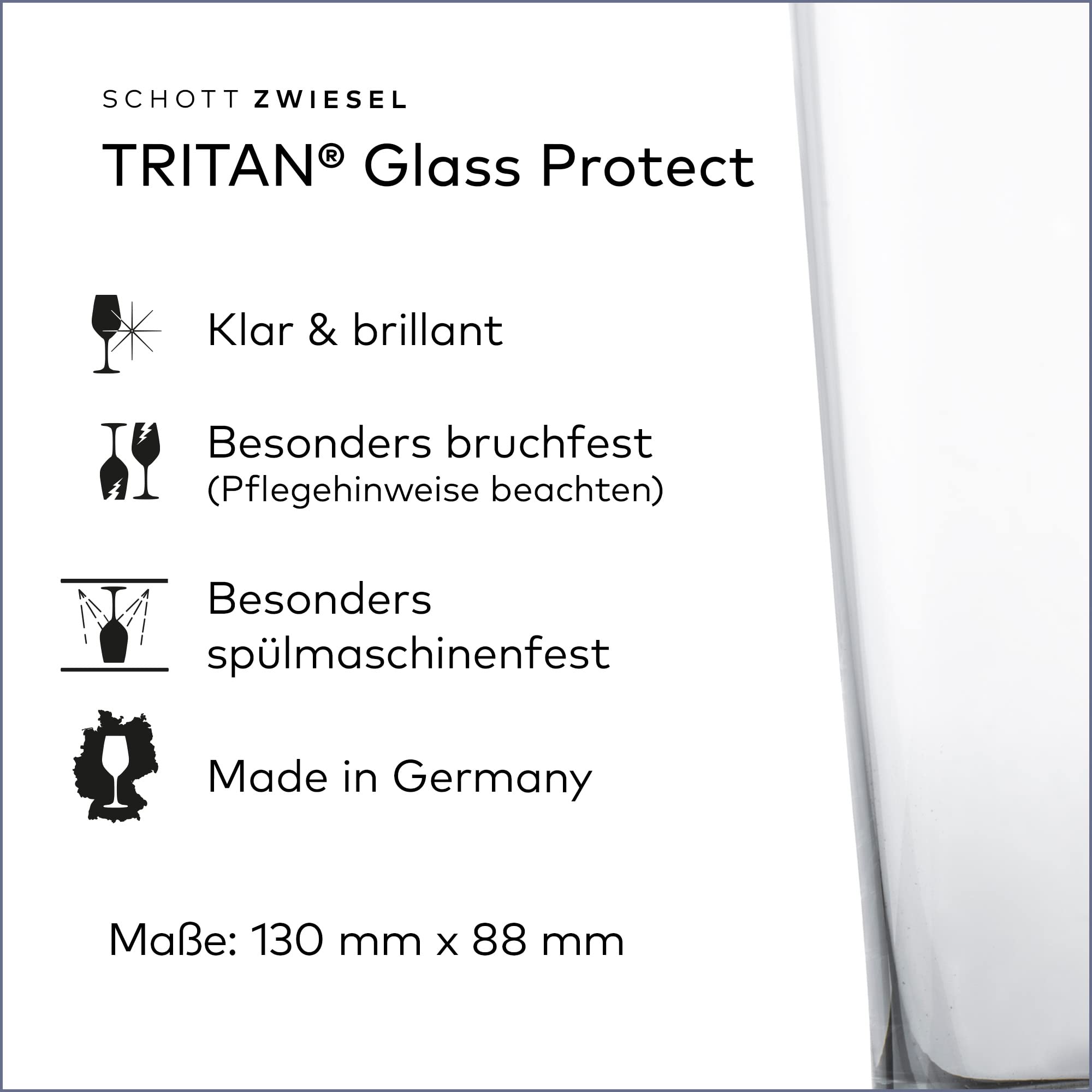 Schott Zwiesel 115850 red wine glass, clear, 6 glasses.