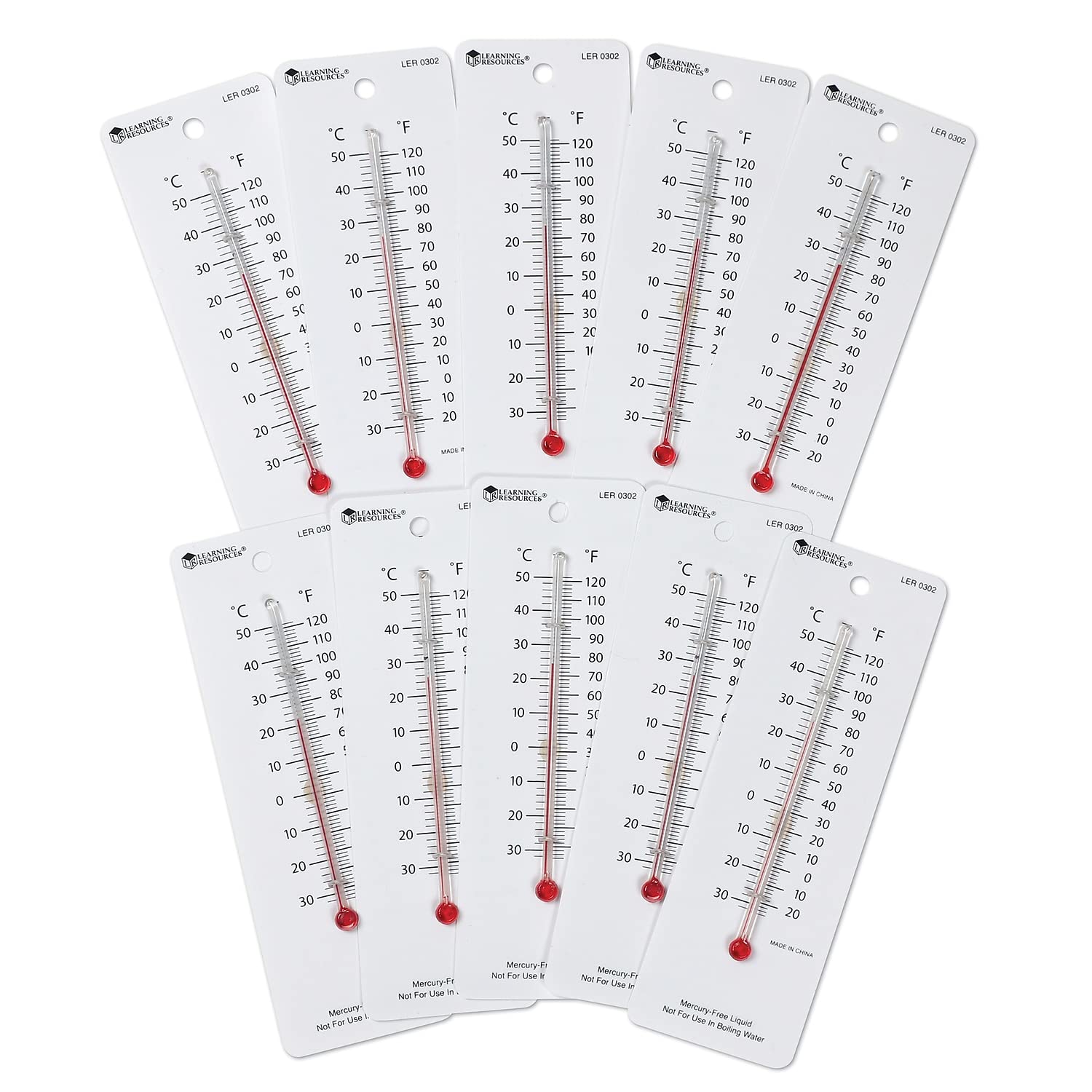 Learning Resources Student Thermometers 2 X 6 in