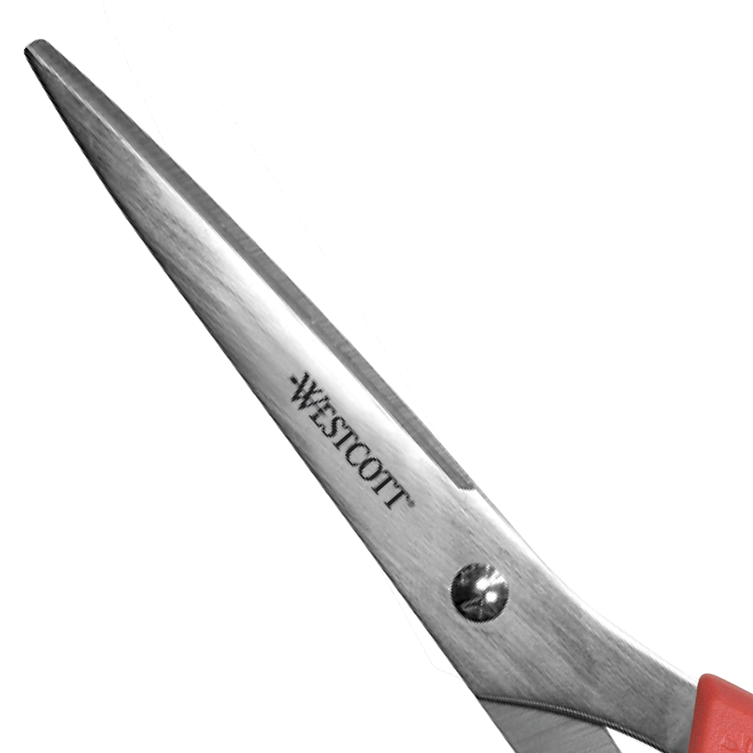 Westcott 8" All Purpose Value Stainless Steel Straight Scissors, Red