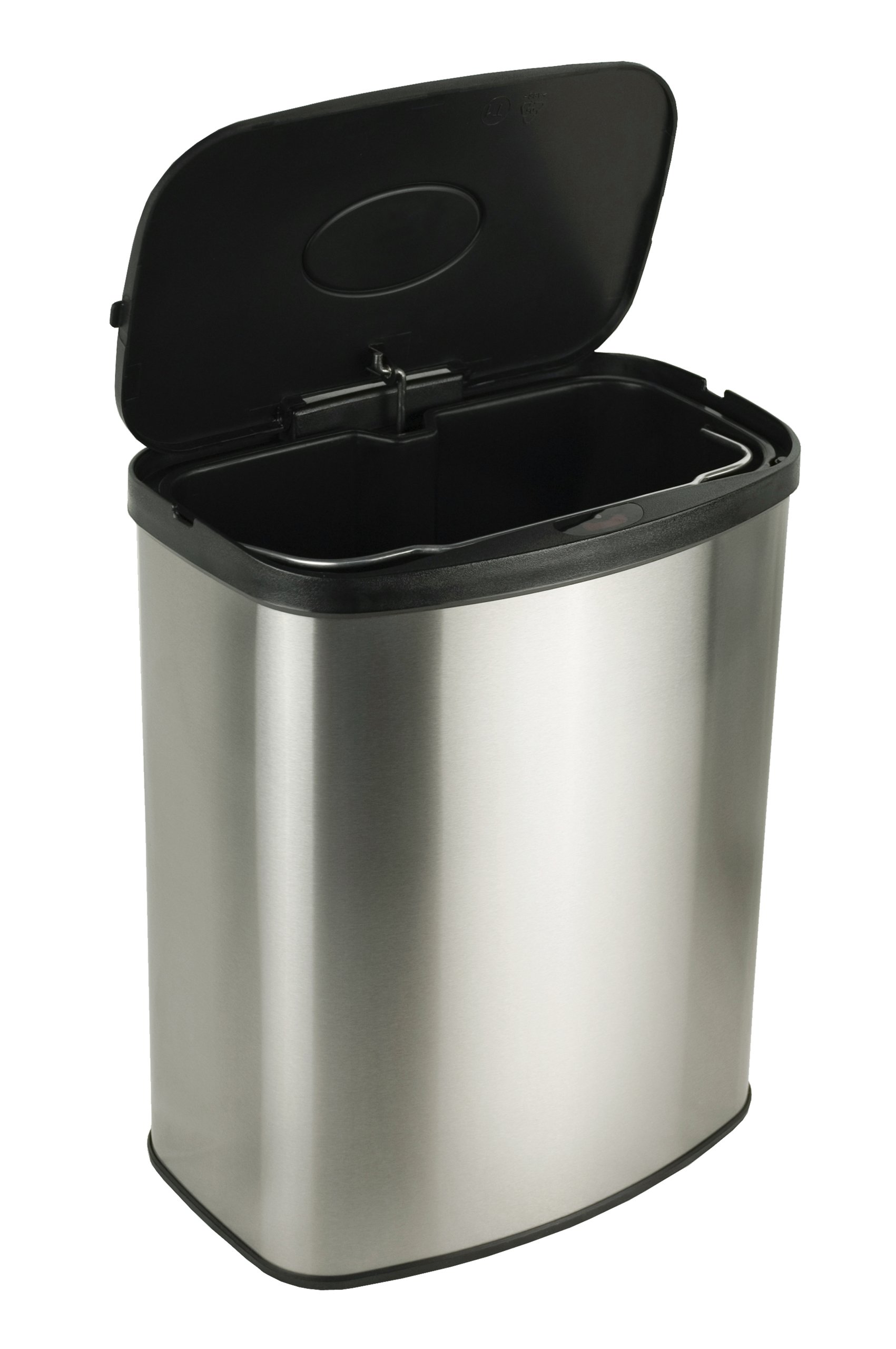 Nine Stars DZT-8-1c Infrared Touchless Stainless Steel Trashcan