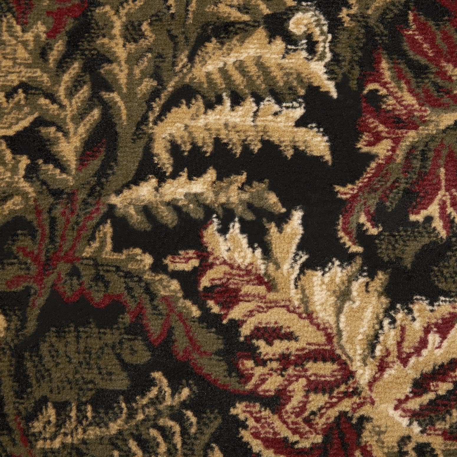 Home Dynamix Optimum Kawan Area Rug 7'8" x10'4" Traditional Area Rug, Black/Burgundy/Ivory