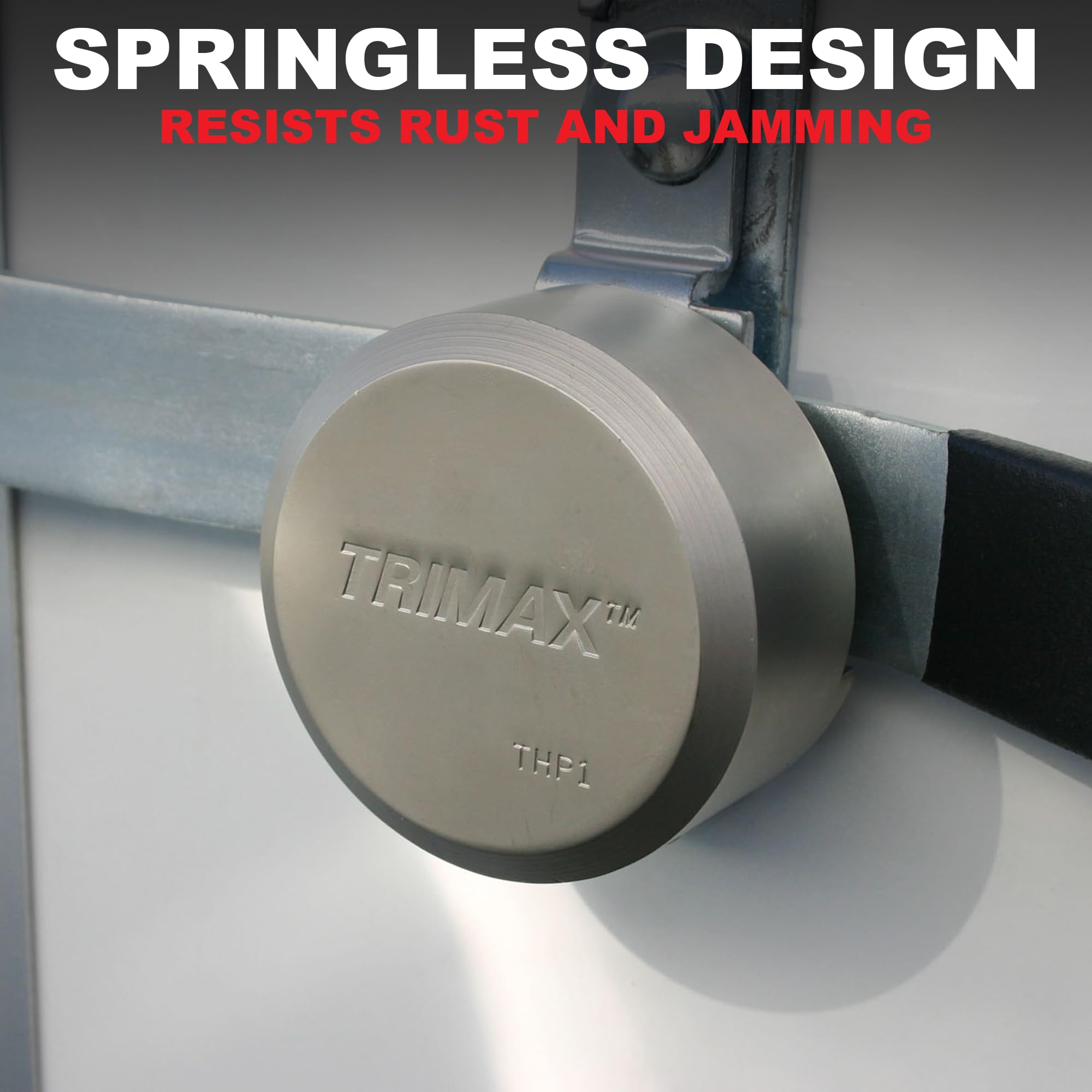 Trimax THPXL Hockey Puck Internal Shackle Trailer Door Lock - Rekeyable