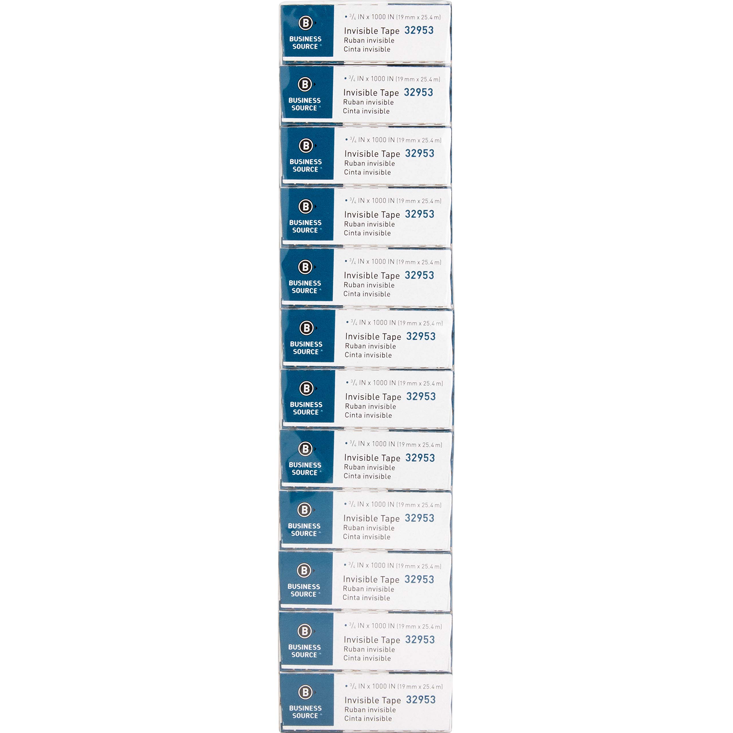 BSN32953 - Transparent Tape, 1 Core, 3/4x1000, 12/PK, Clear