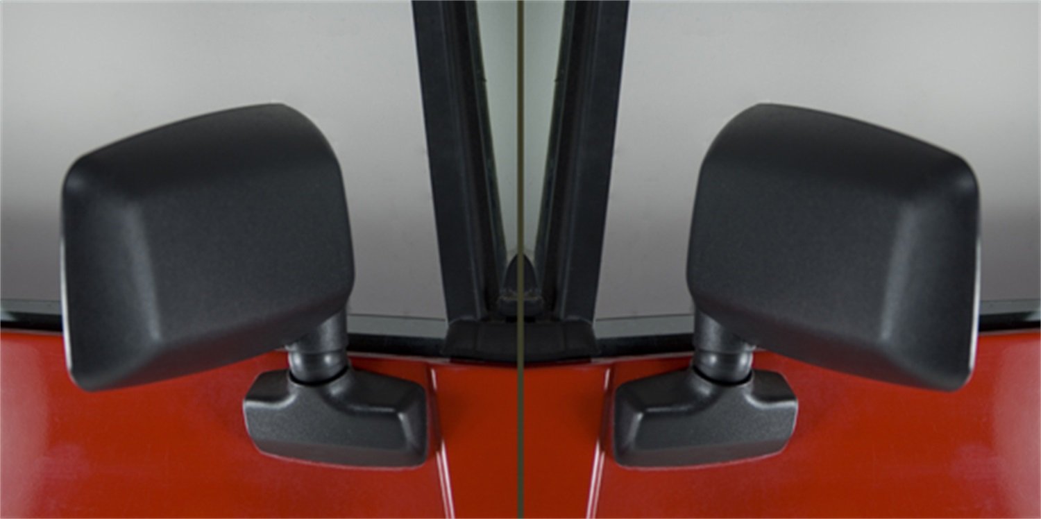 Omix | 11002.19 | Door Mirror Kit, Black | OE Reference: 55027208K | Fits 1987-1995 Jeep Wrangler YJ