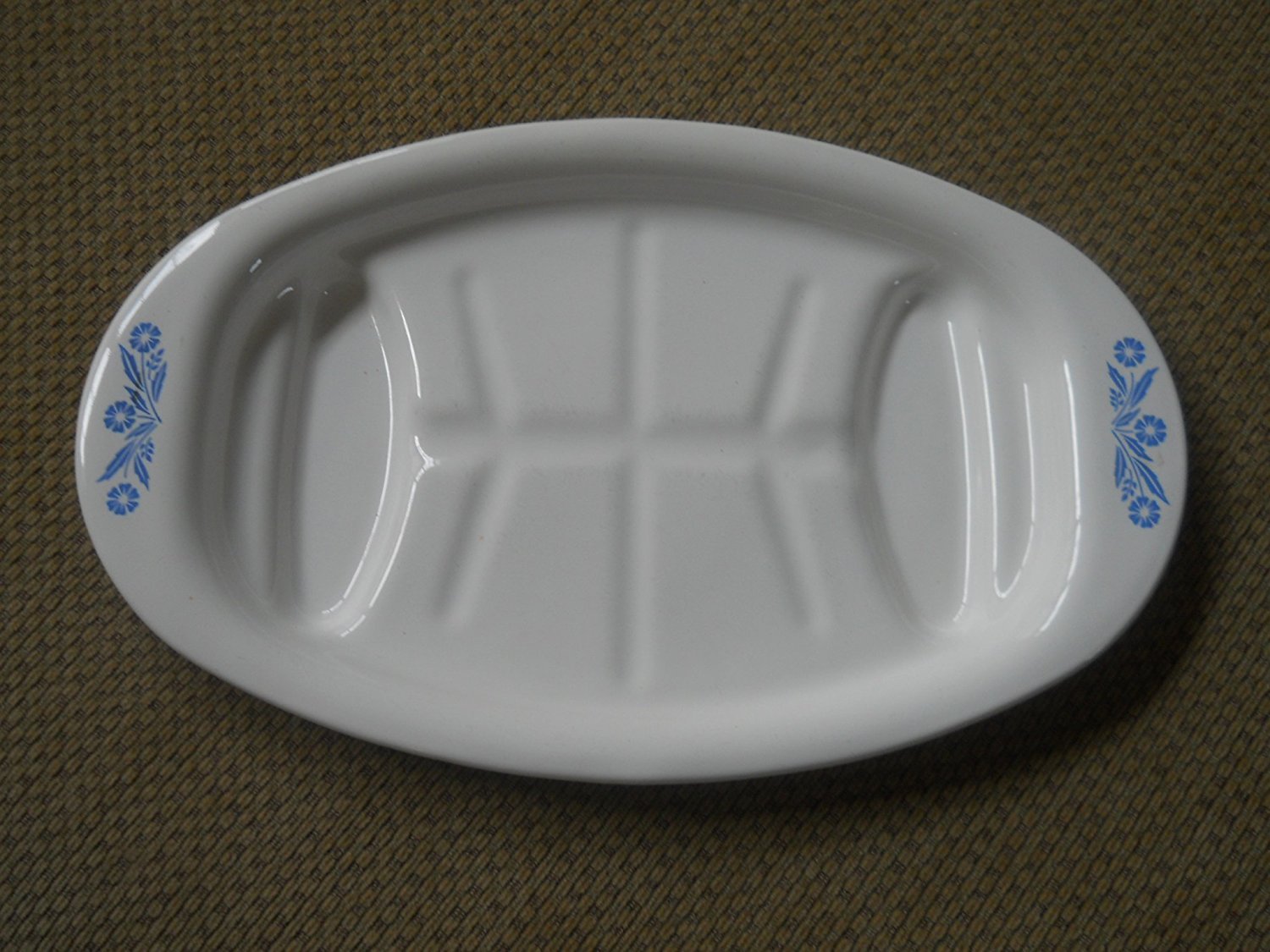 Corningware Corning Ware Blue Cornflower Meat Platter/rack