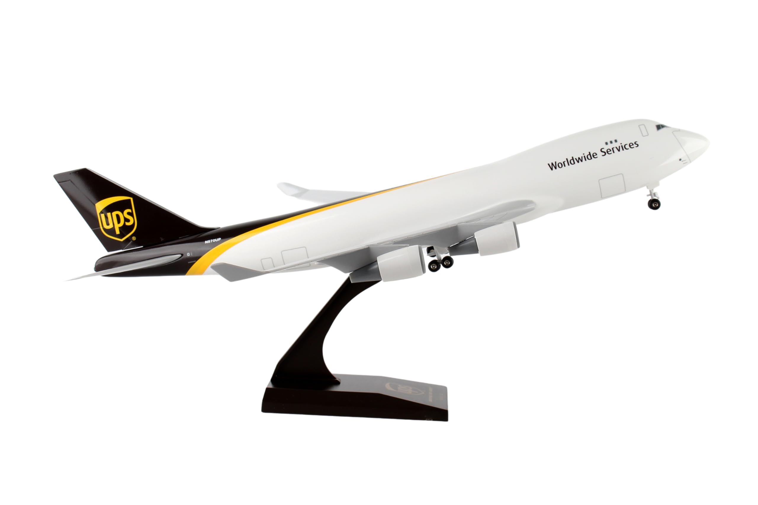 Daron Skymarks Ups 747-400F Airplane Model Building Kit with Gear 1/200-Scale