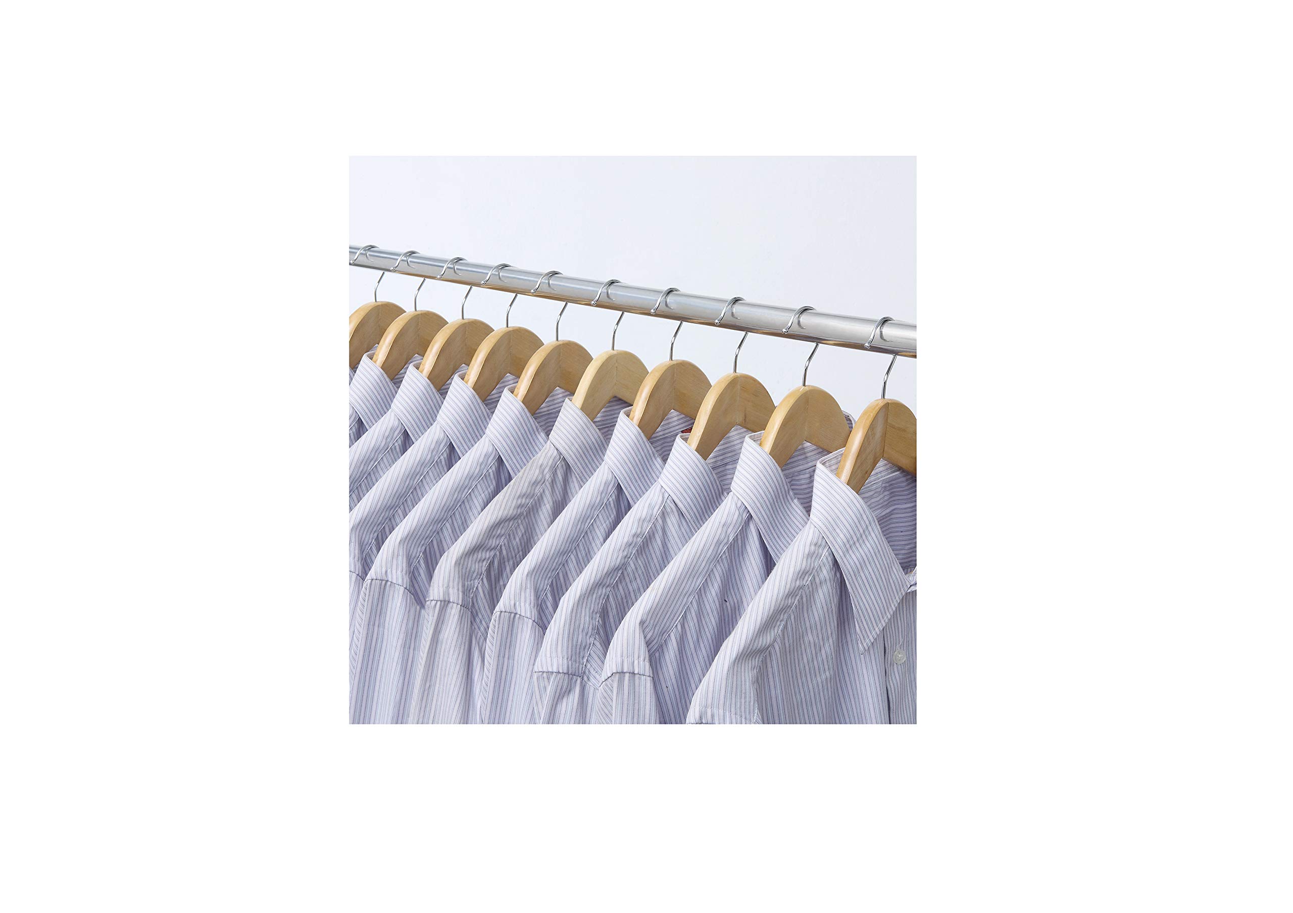 Organize It All 15-Pack Natural Dress Hanger with Wood Bar