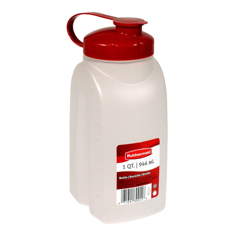 Rubbermaid MixerMate Bottle, 1 Quart, Chili Red