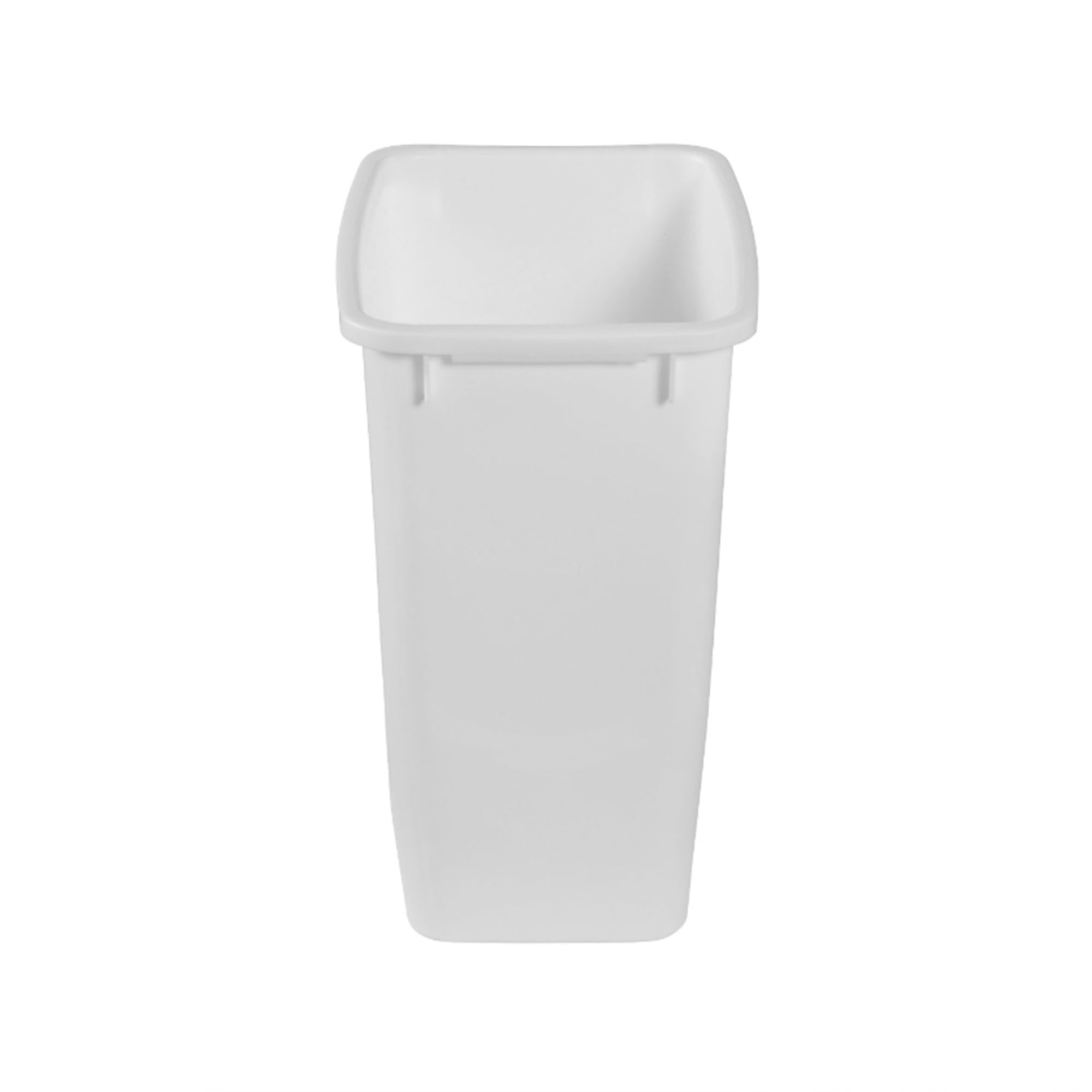 21 Quart Wastebasket in White