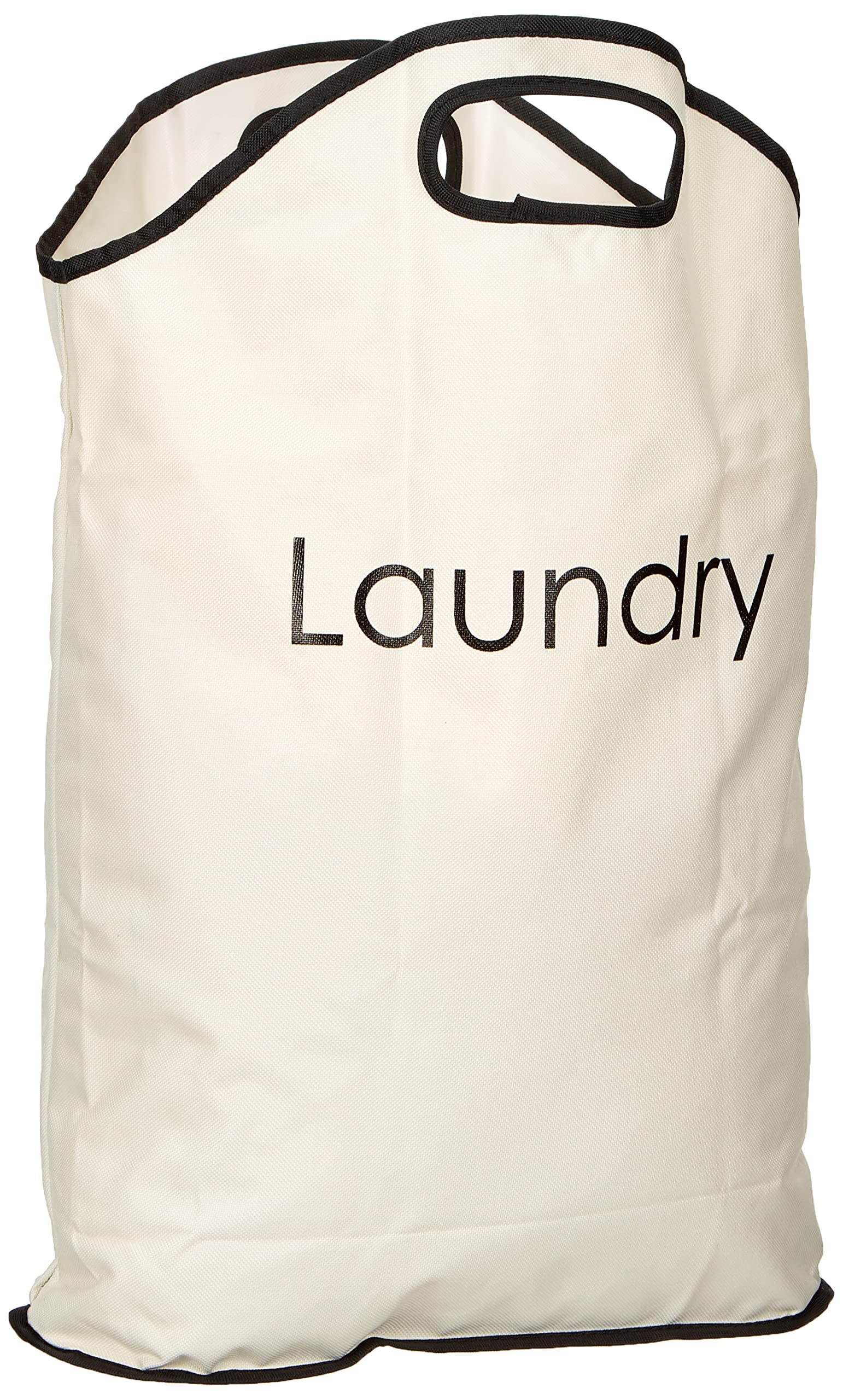 Maturi H002 Polyester Laundry Bag with White Writing and Integrated Handles, 19 23-Inch, Inch Inch, Black