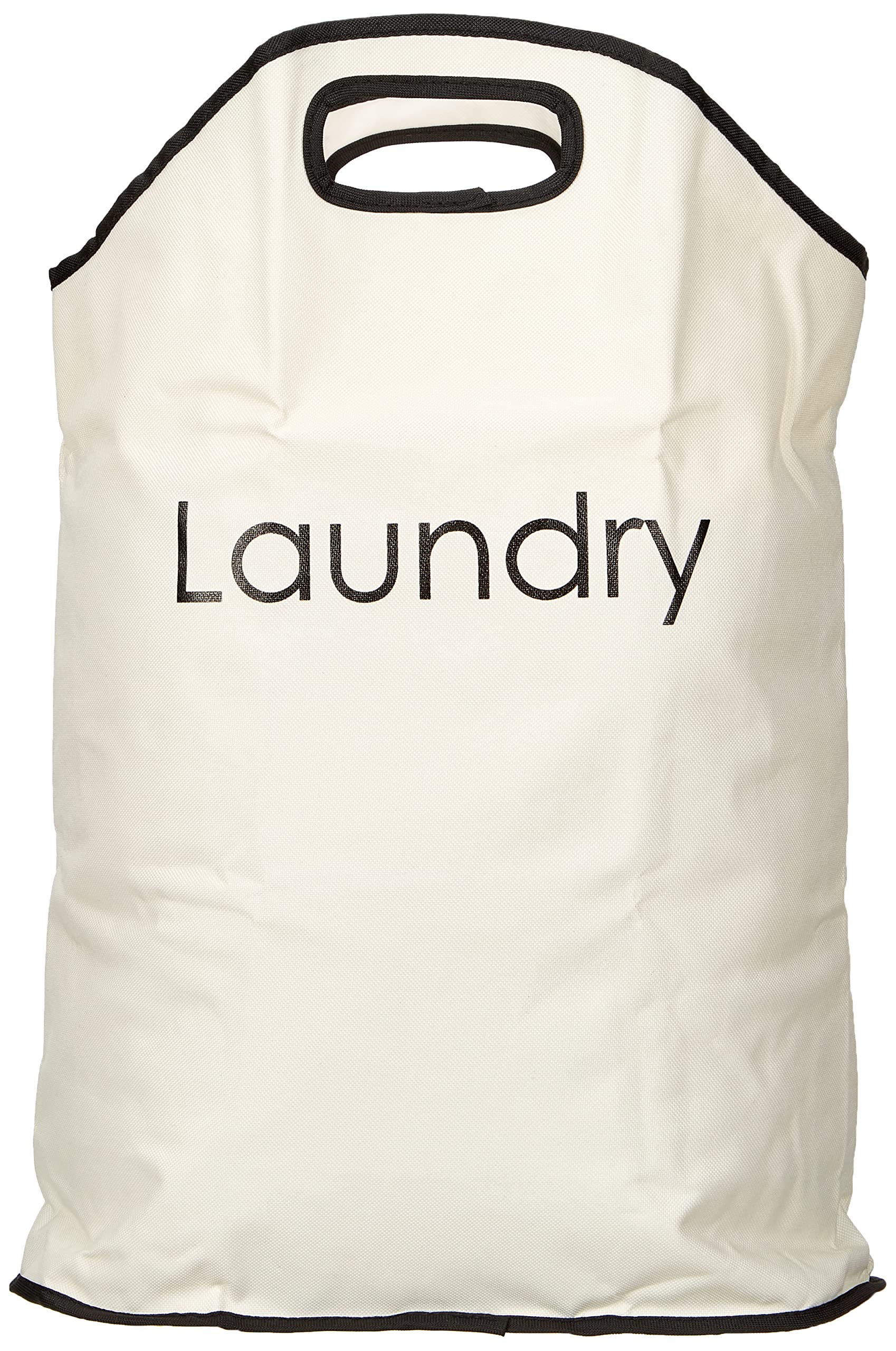 Maturi H002 Polyester Laundry Bag with White Writing and Integrated Handles, 19 23-Inch, Inch Inch, Black