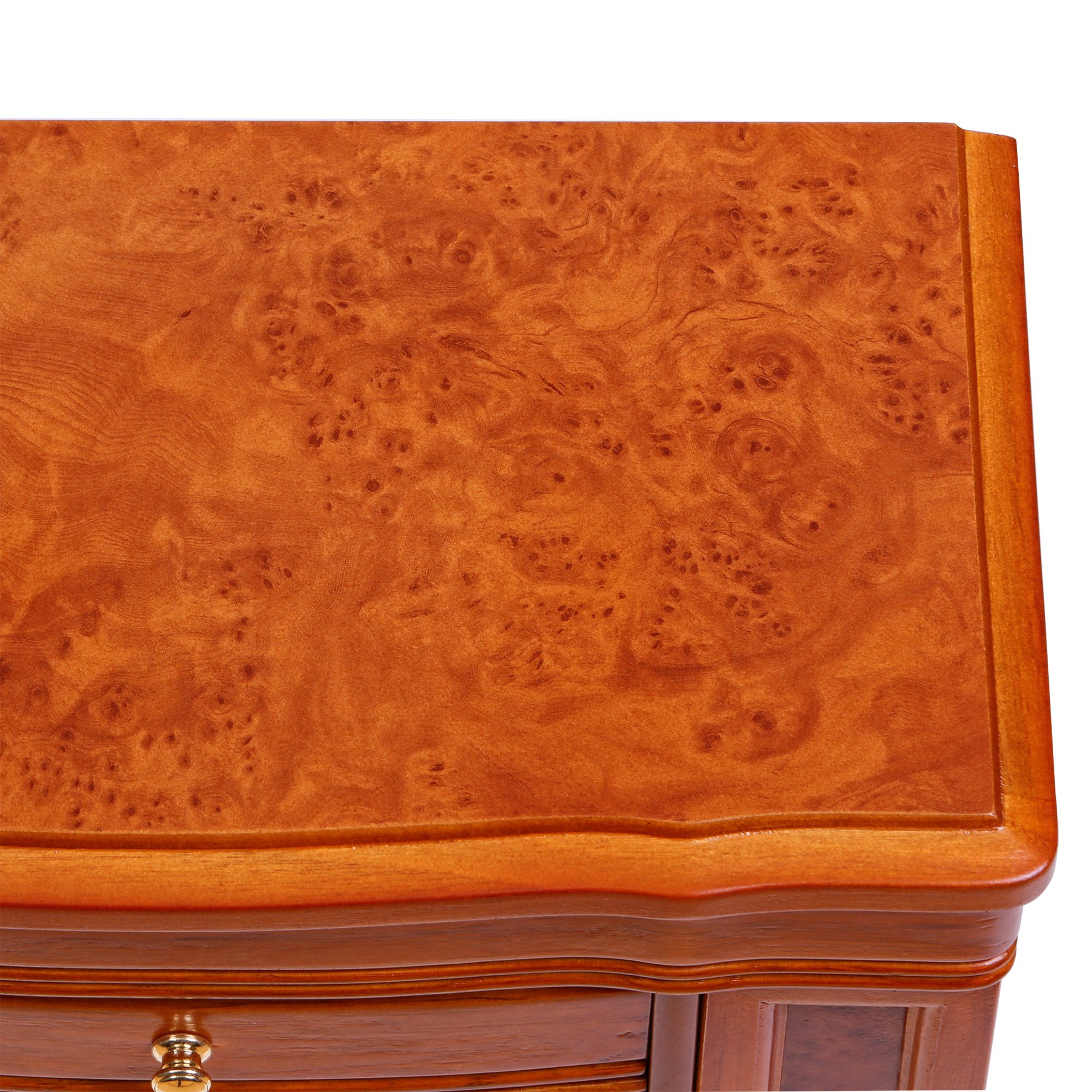 Mele 760-11 - Josephine 11.5" High Jewelry Box in Burlwood Oak