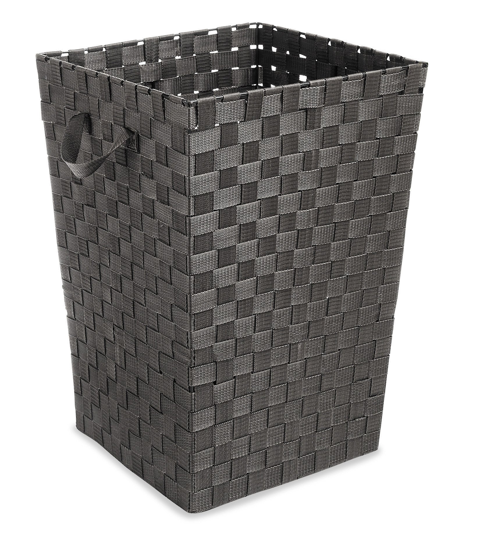 Whitmor Woven Strap Laundry Hamper Espresso 15x15x20