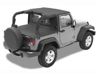 Bestop 8003135 Black Diamond Windjammer for 2007-2018 Wrangler 2DR
