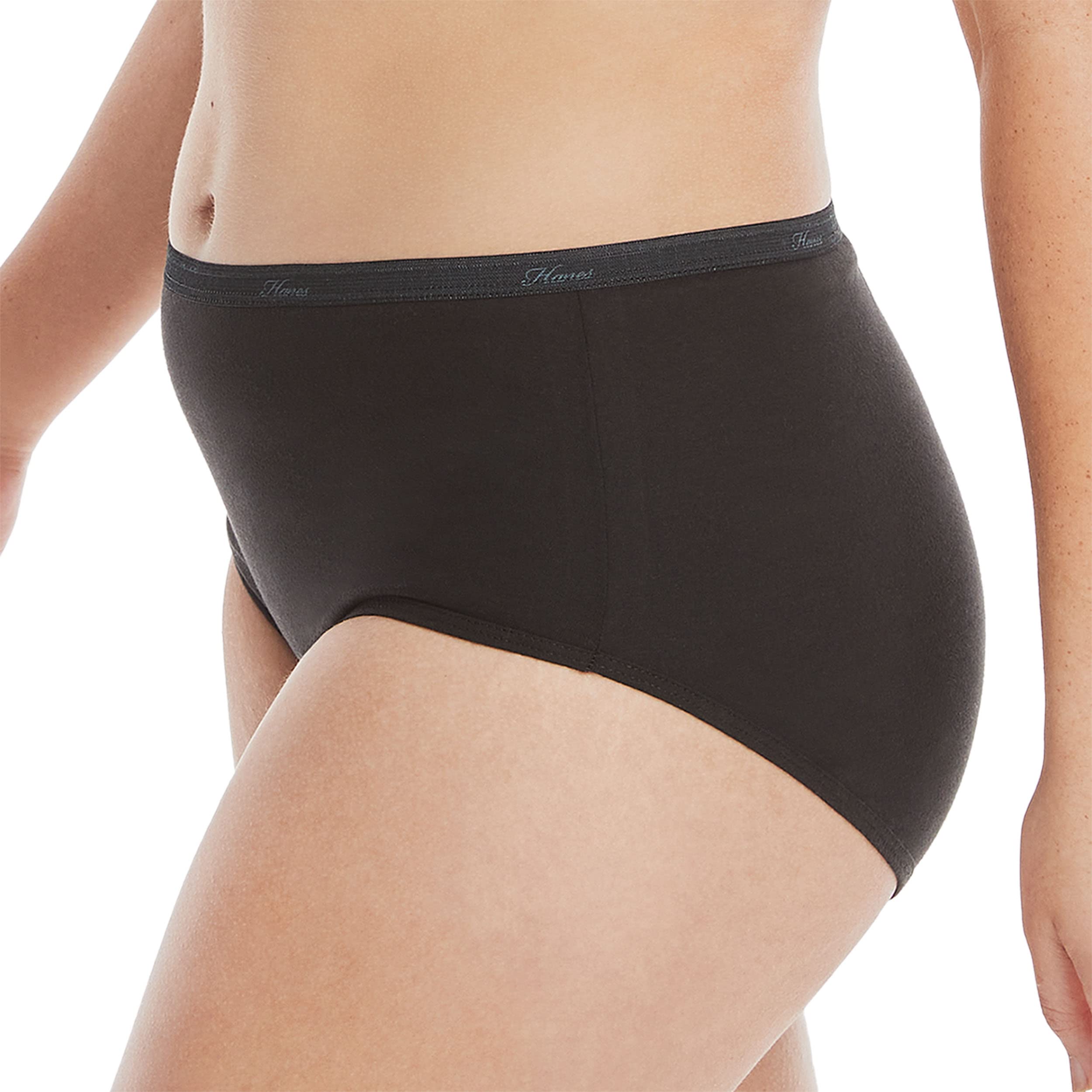 Hanes Women's Plus Size Cotton Underwear, 6 Pack-Brief Assorted, 7