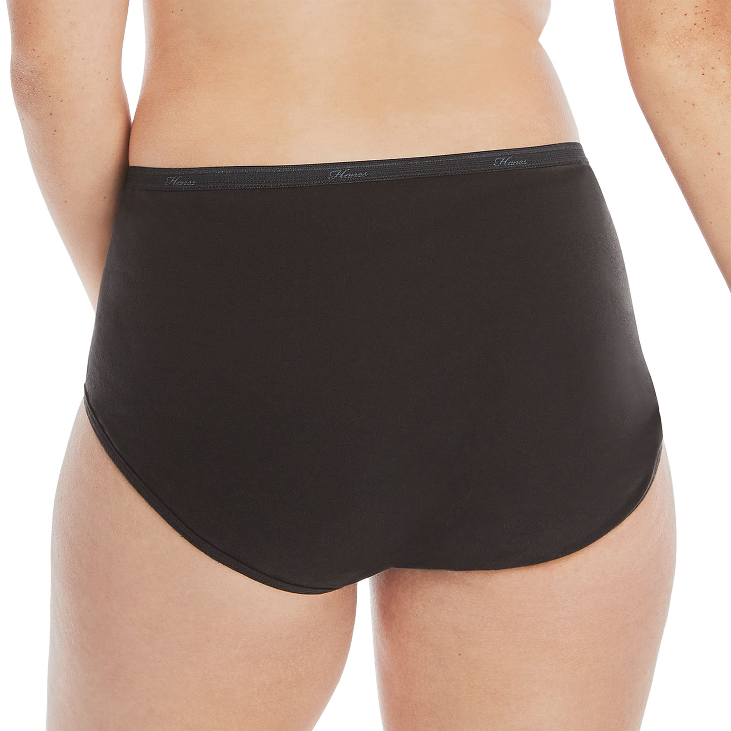 Hanes Women's Plus Size Cotton Underwear, 6 Pack-Brief Assorted, 7