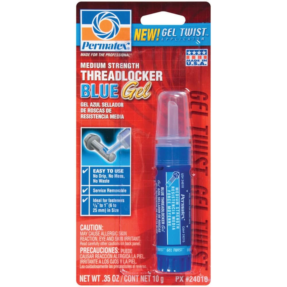 Permatex Threadlocker Blue Gel 10 Gram (2 PACK)