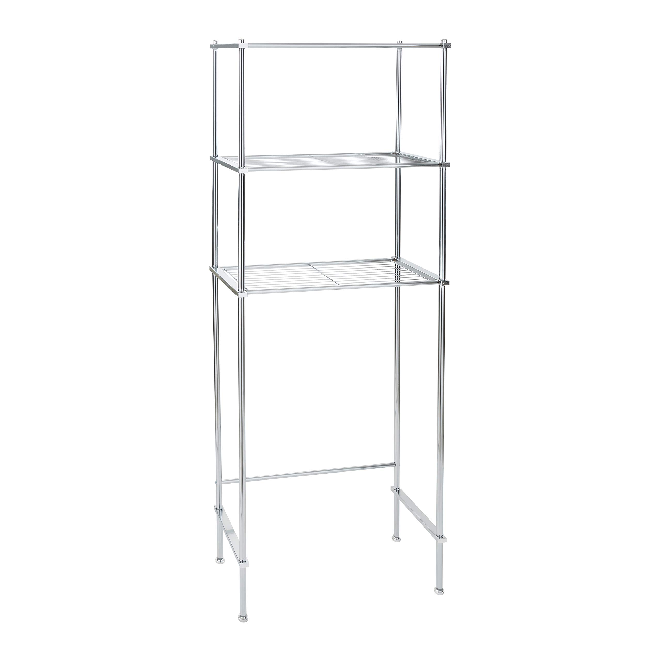 Organize It All 3 Tier Chrome Space Saver Bathroom Organizer