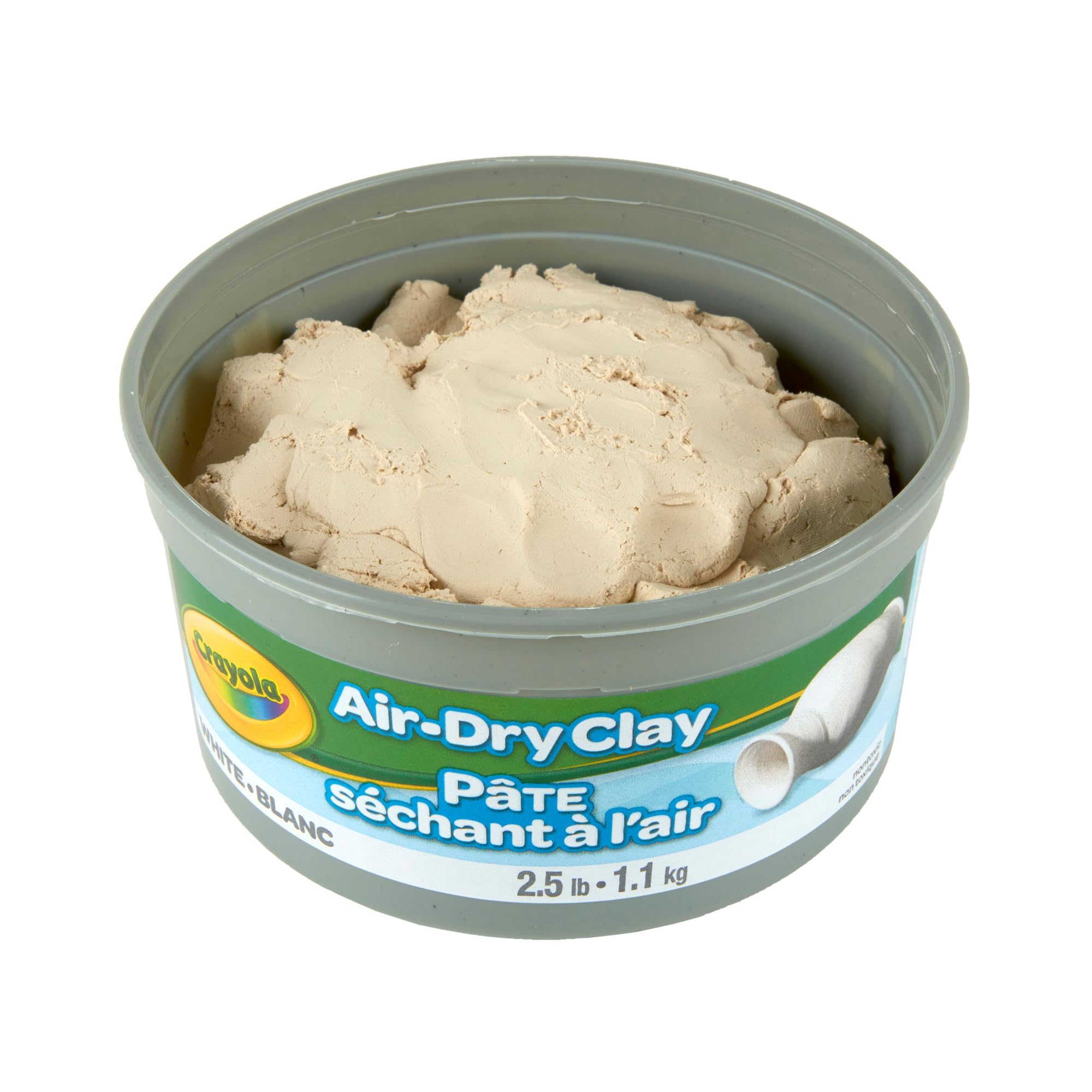 Crayola Air Dry Clay 2.5 Lb Bucket, White