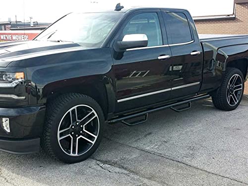 n-FAB | T0580CC | Nerf Step, Wheel 2 Wheel , Gloss Black, 05-15 Toyota Tacoma Double Cab 5' Short Bed