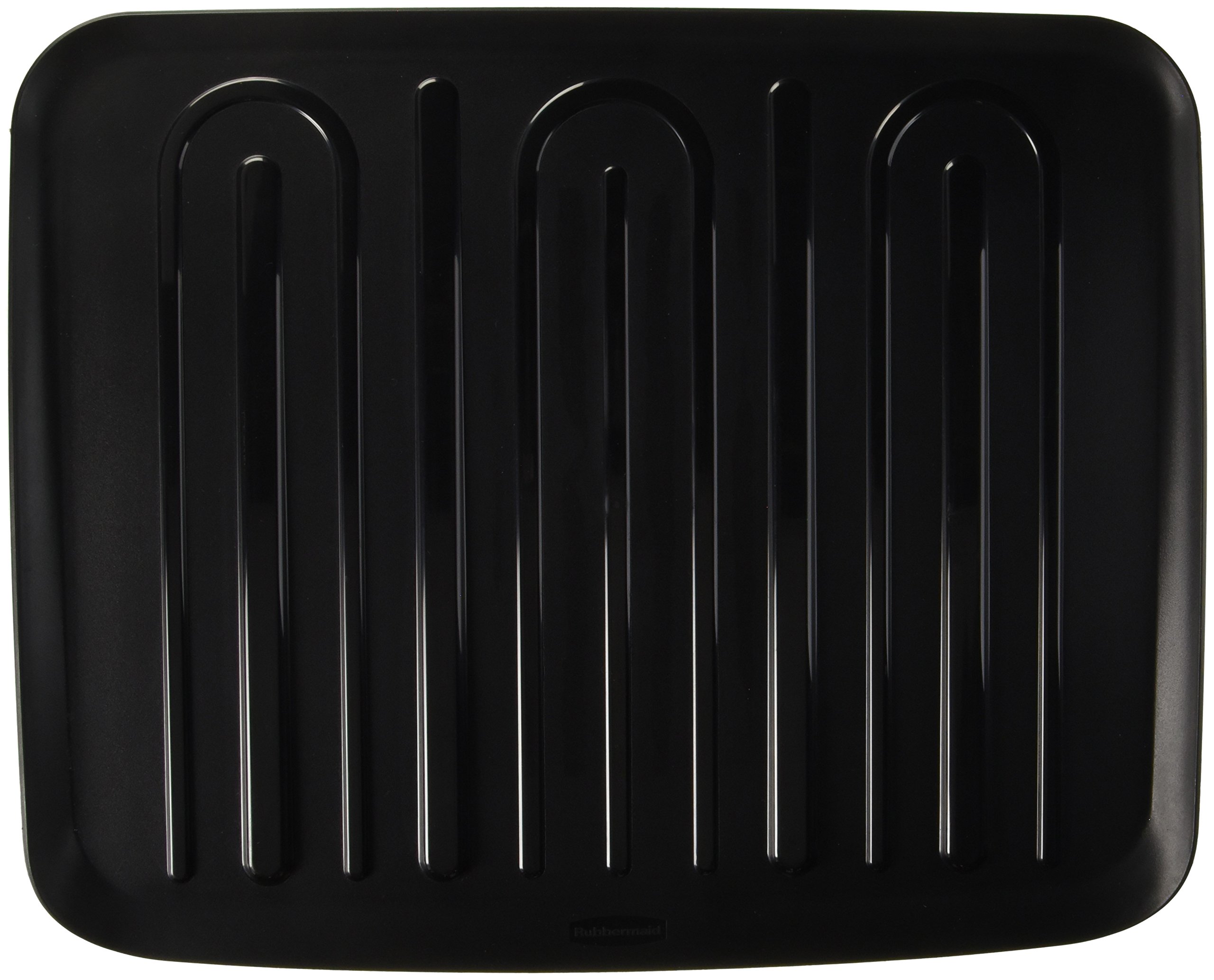 Rubbermaid Drain Board, Large, Black L3-1182-M6-BLA