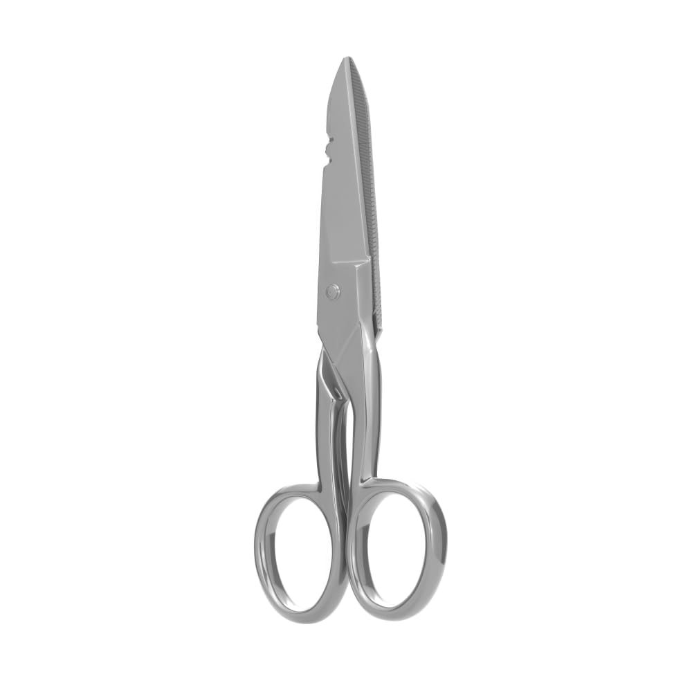 Klein Tools ERROR:#NAME? 2100-7 Electrician's Scissors, Nickel Plated