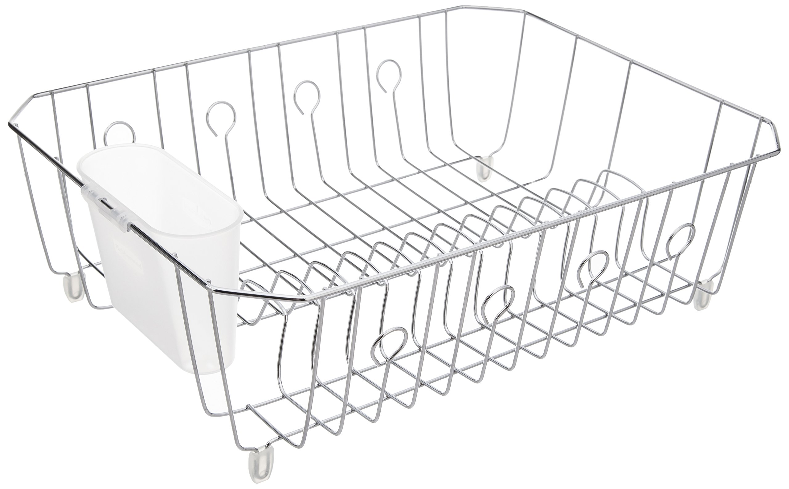 Rubbermaid Food Products 1858913 Dish Drainer, Large, Black