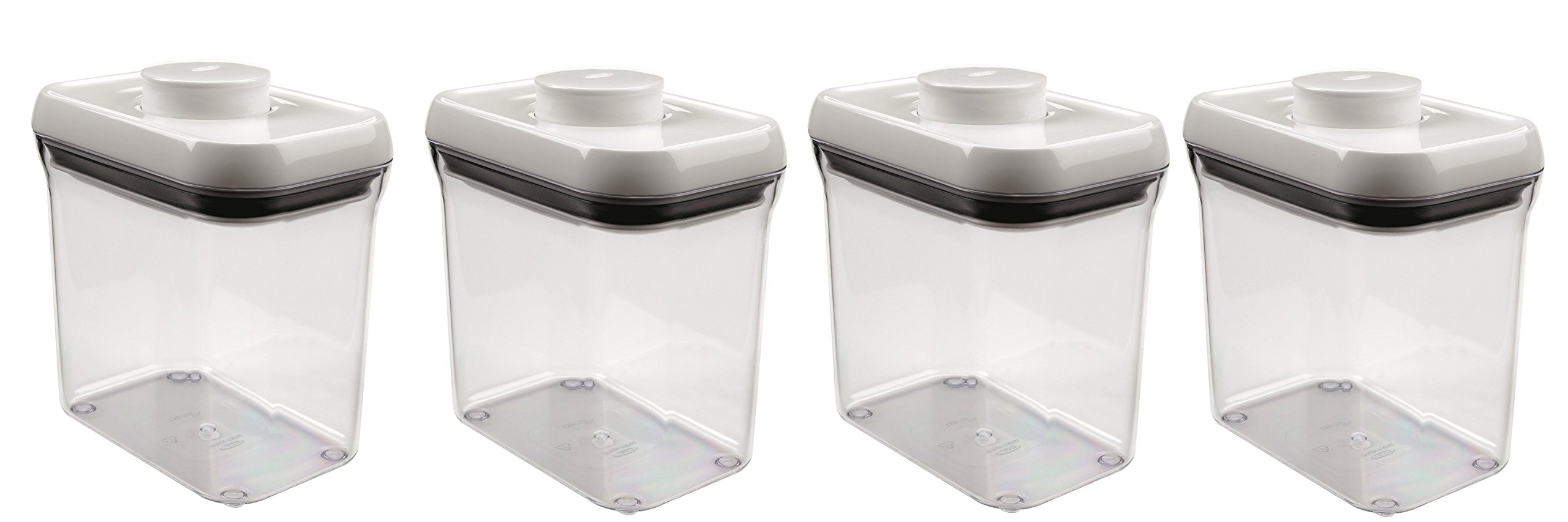 Oxo Good Grips 1071400 Pop Rectangle 1.5 qt Storage Container, Set of 4 Containers