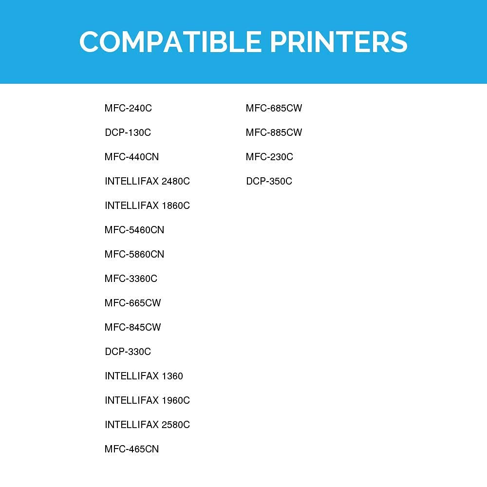 LD Compatible Ink Cartridge Replacement for Brother LC51 (4 Black, 2 Cyan, 2 Magenta, 2 Yellow, 10-Pack)
