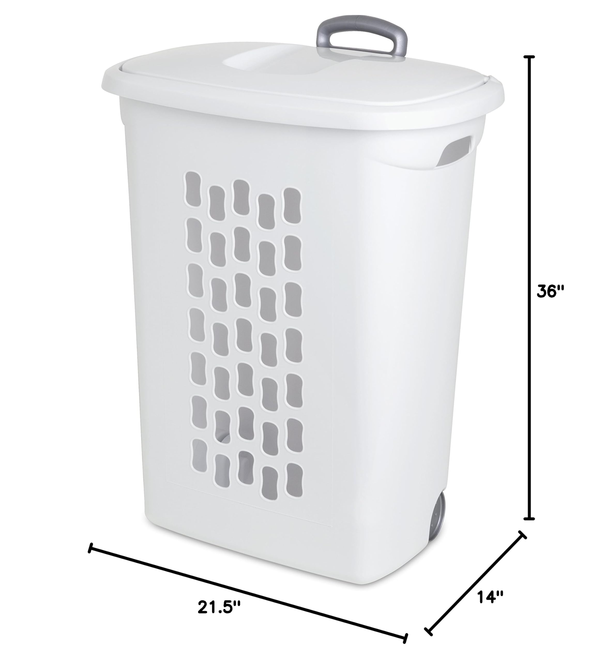 Sterilite 12228003 Oval Laundry Hamper