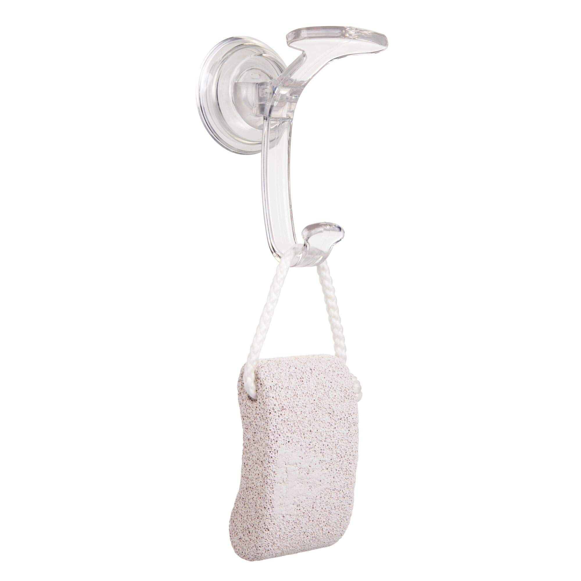 InterDesign Power Lock Suction, Spa Hook, Clear