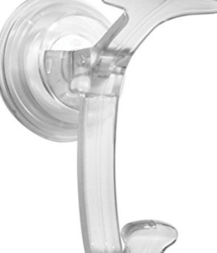 InterDesign Power Lock Suction, Spa Hook, Clear