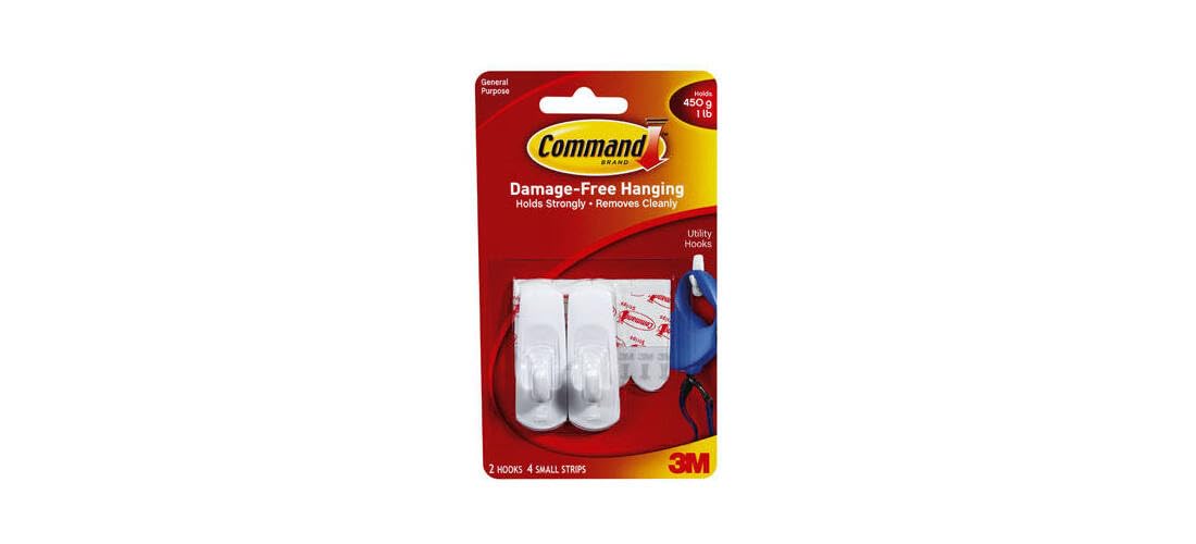 Command Strips 17002 Small Hooks with Command Adhesive