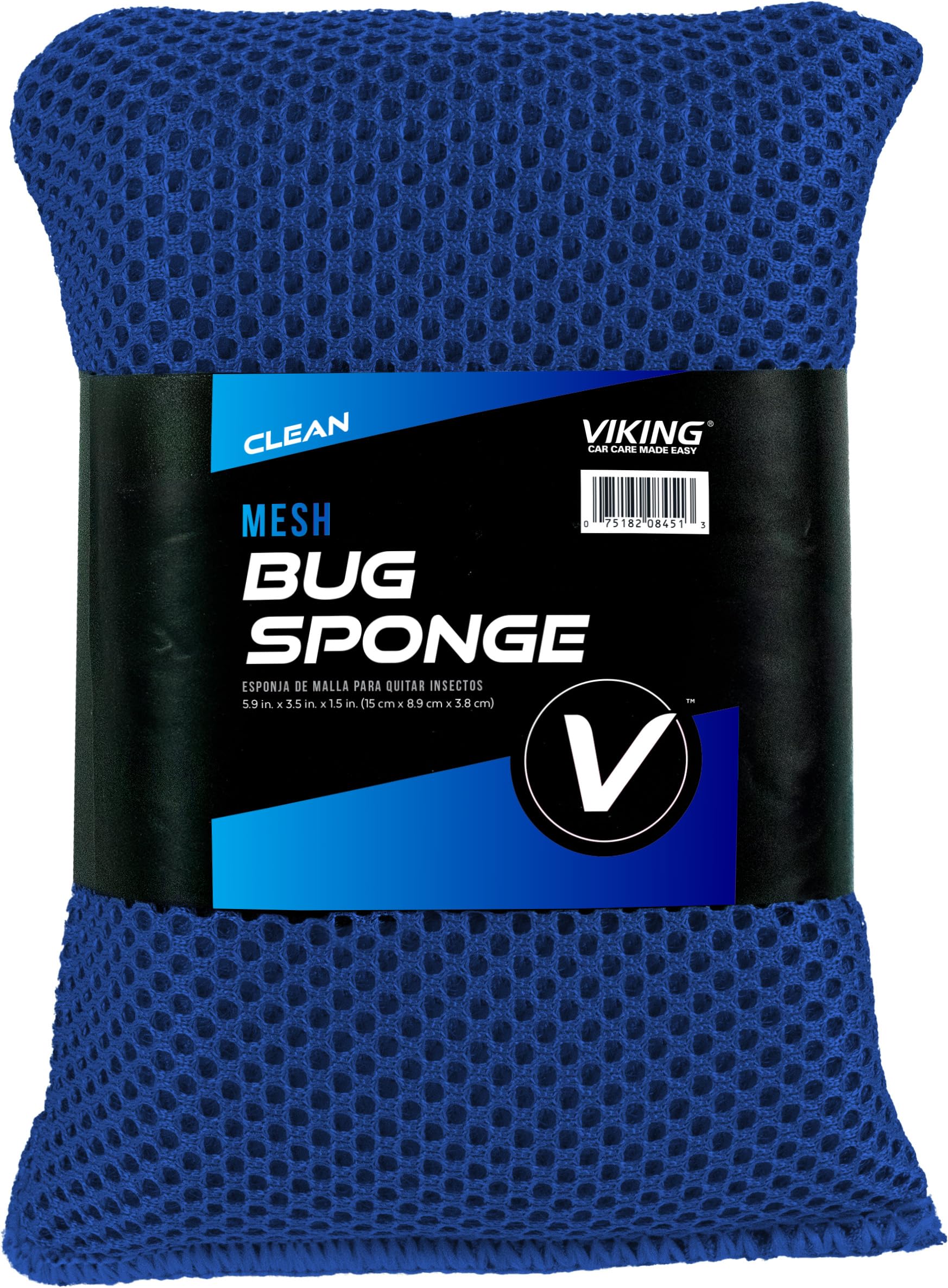VIKING Mesh Bug Cleaning Car Wash Sponge, Colors Vary - 4 in. x 6 in.