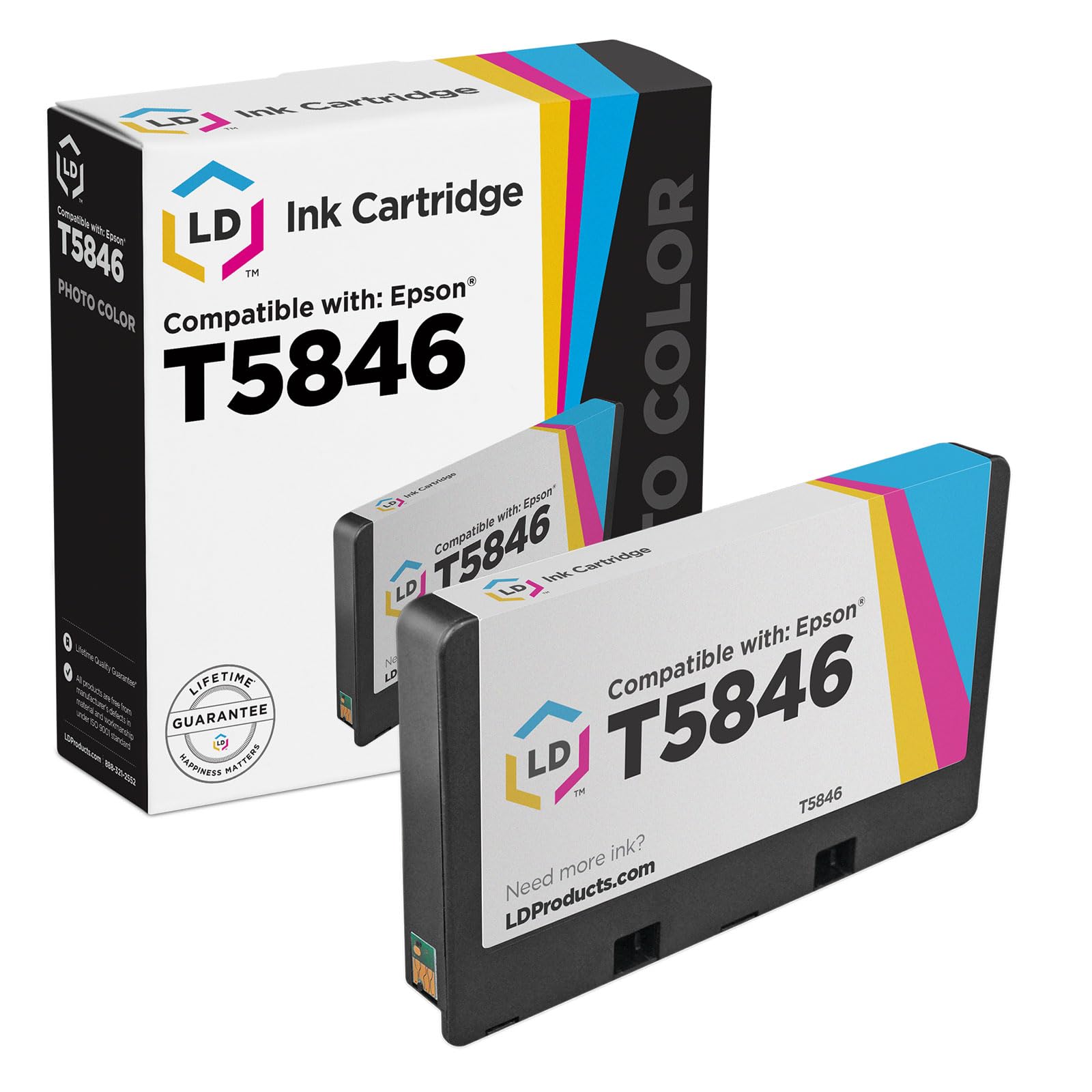 LD Remanufactured Ink Cartridge Replacement for Epson T5846 (Photo Color)