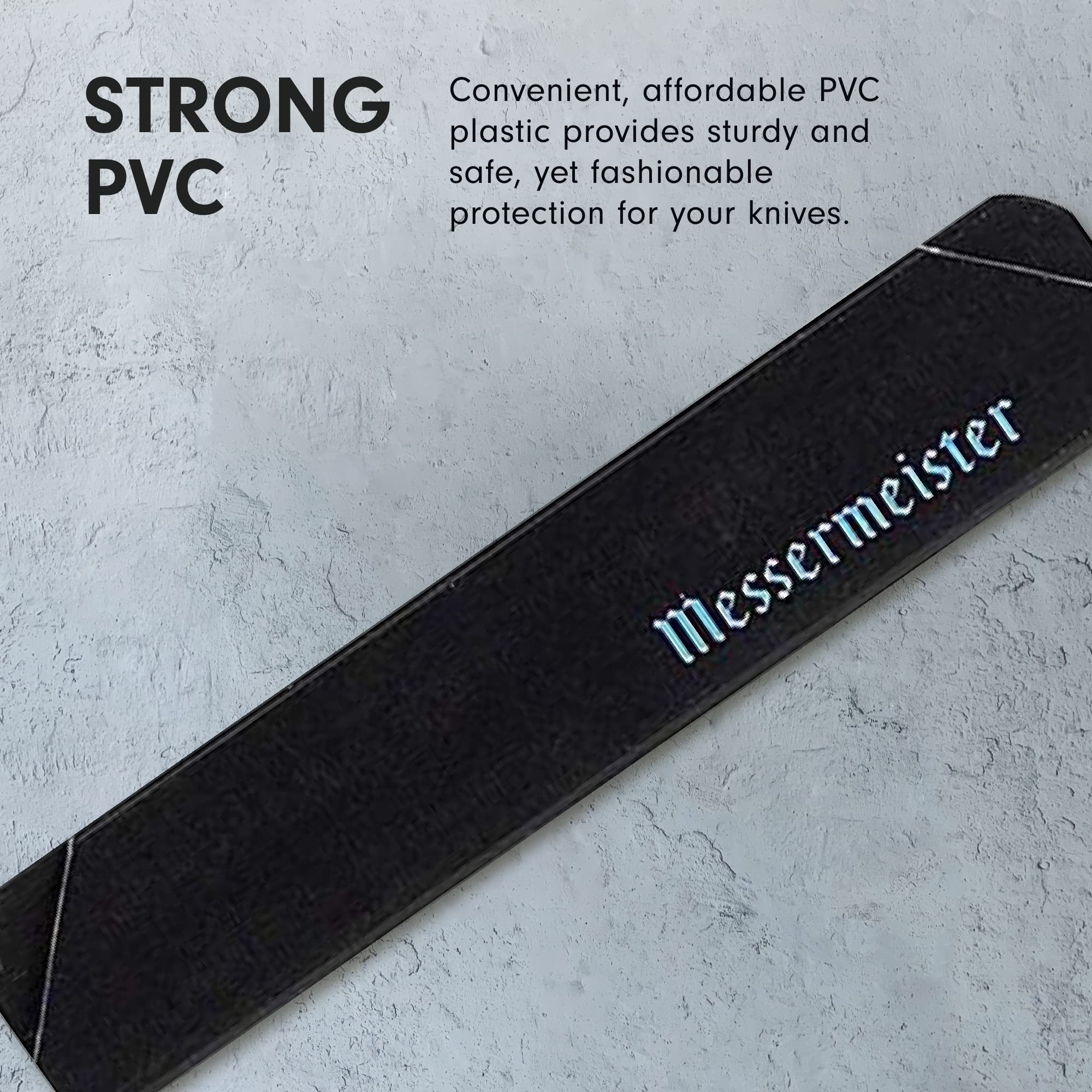 Messermeister 4β Parer Edge-Guard, Black - Fashionable & Functional Knife Protector for Paring & Garnishing Blades - 2 Blade Entry Notches - 4.5β x 0.9375β