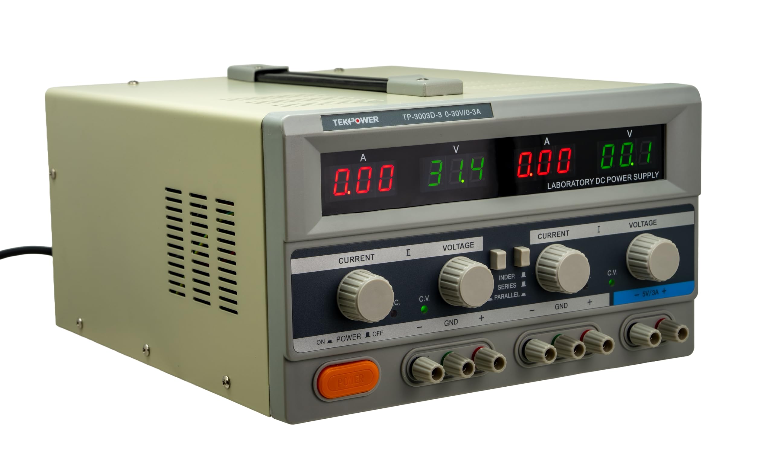Kaito HY3003D-3,30V/3A Triple Output Linear DC Power Supply,Lab Grade 2 Main Output and one 5V Output