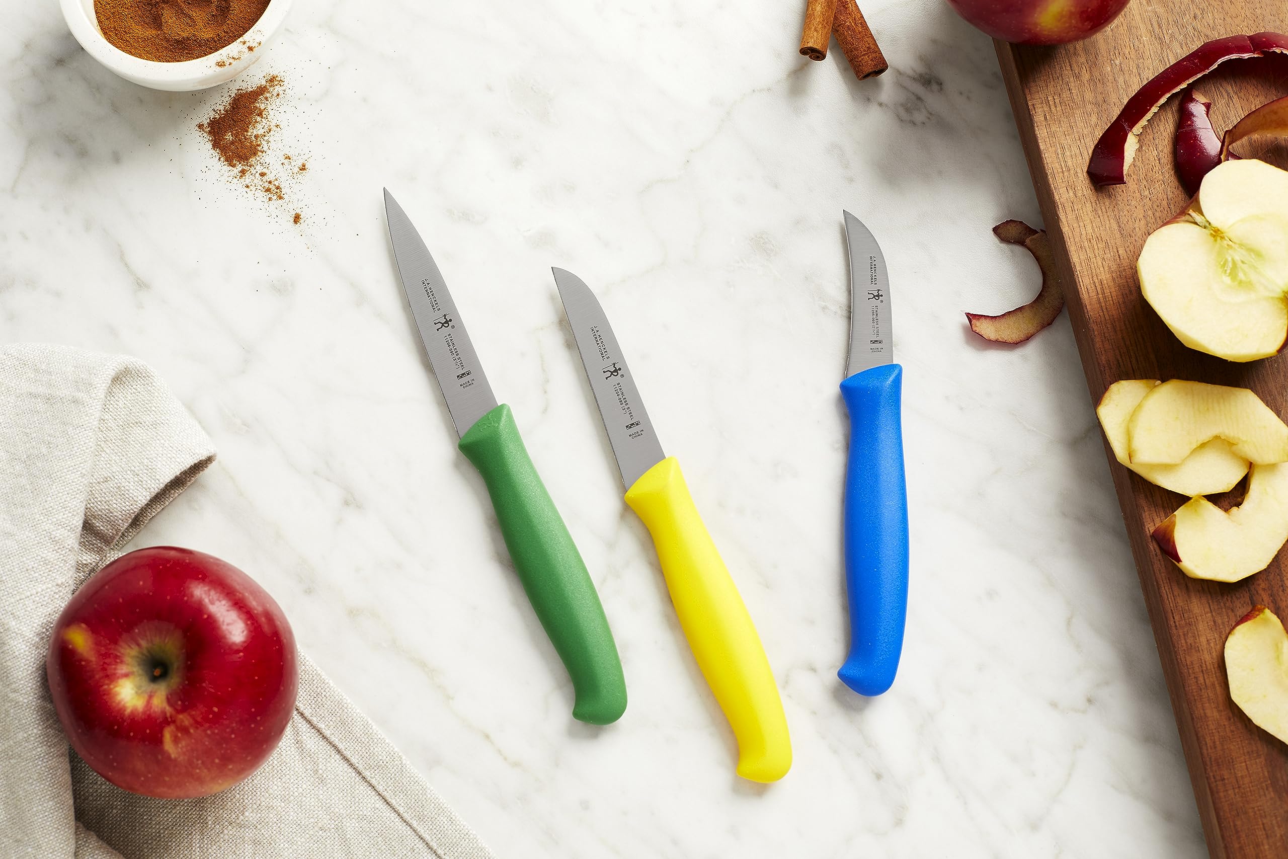 HENCKELS J.A International Accessories Paring Knife Set, 3-piece, Multi-Color
