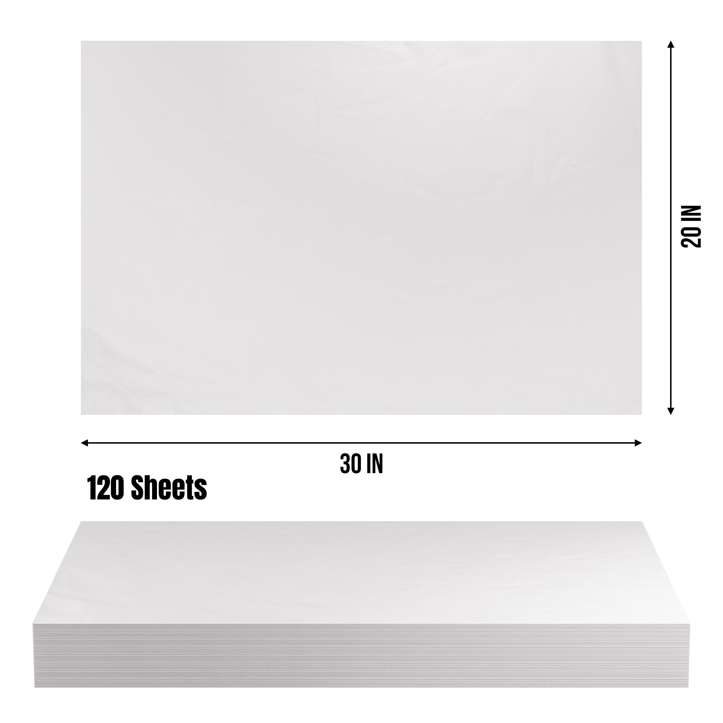 20 x 30 White Tissue Paper-2 Ream Pack, 960 Total Sheets …