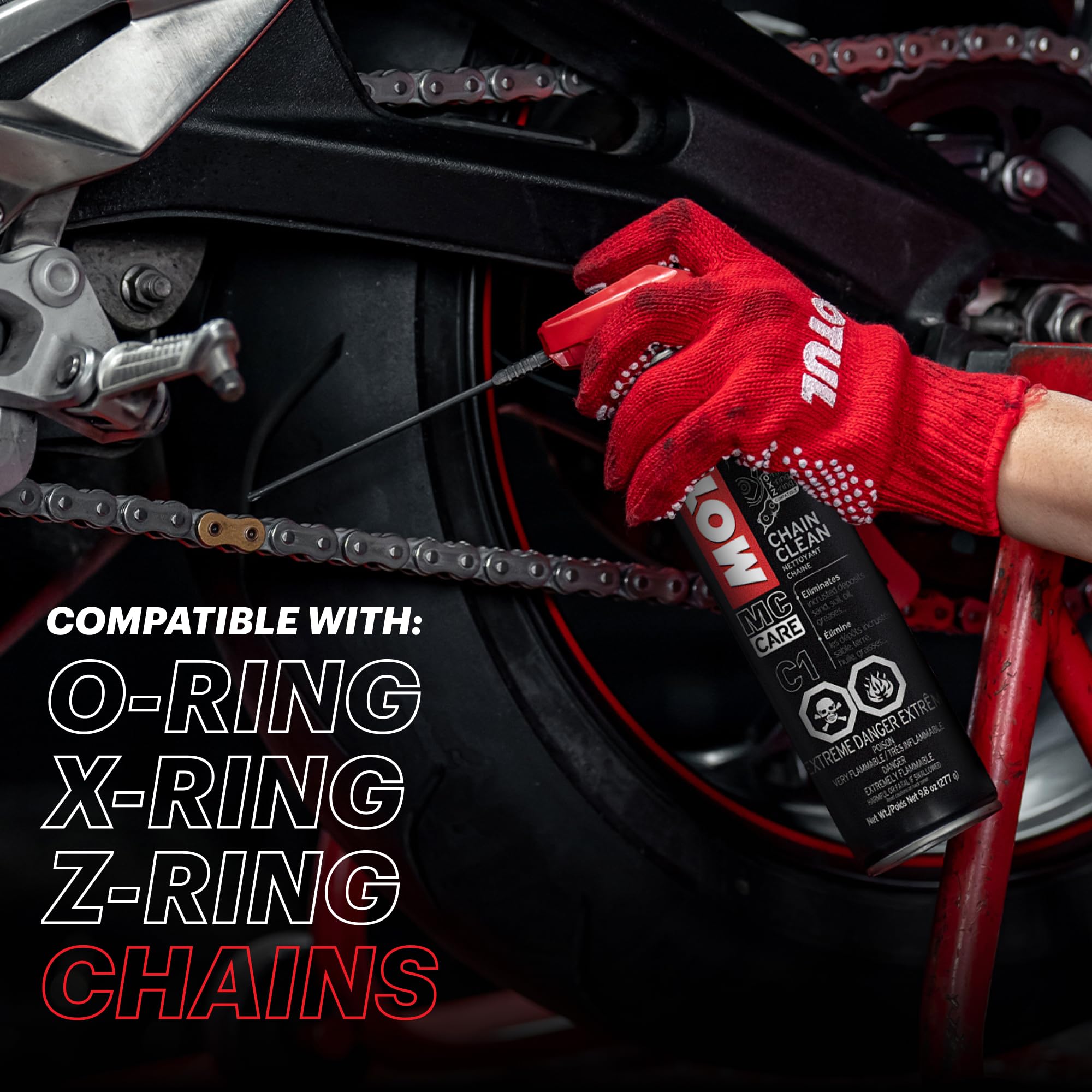 Motul 103243 C1 Chain Cleaner, 9.8 oz