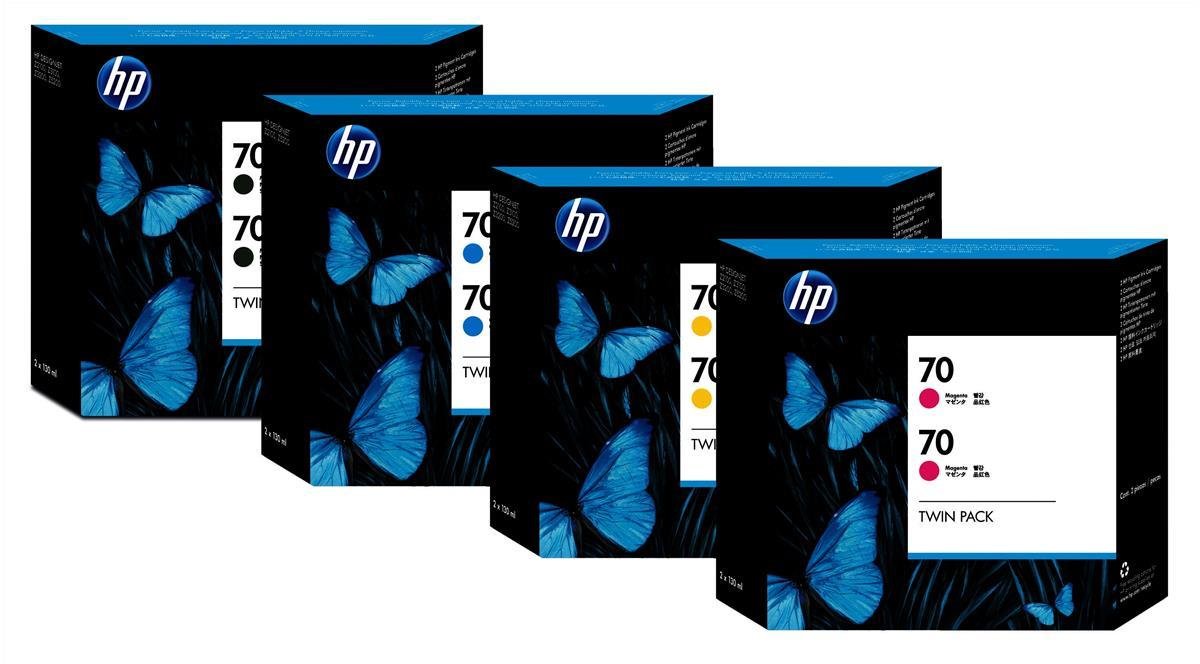 HP 70 Photo Black 130-ml Genuine Ink Cartridge (C9449A) for DesignJet Z5400, Z5200, Z3200, Z3100 & Z2100 Large Format Printers