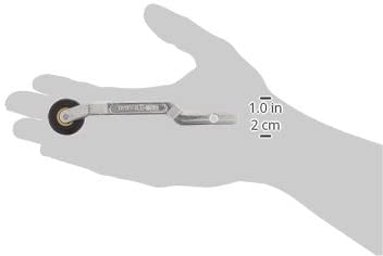 Dynabrade (11219) Contact Arm Assembly | 1" Diameter x 3/8" Wide, Radiused Rubber Wheel, with no Platen | For 1/4" (6 mm) or 1/2" (13 mm) Wide x 24" (610 mm) Long Belts